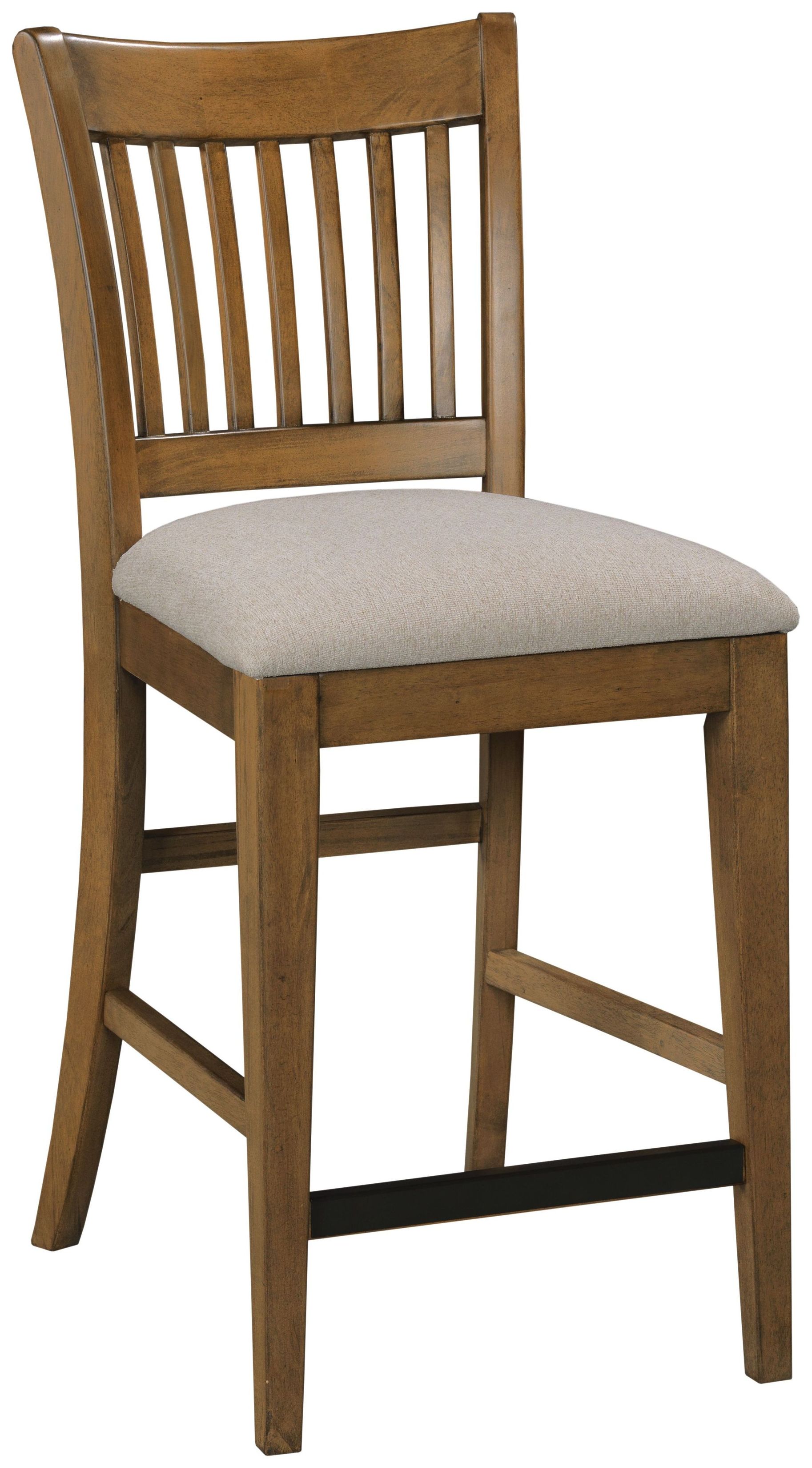 Kafe Latte Performance Fabric Rake Back Counter Height Dining Chair ...