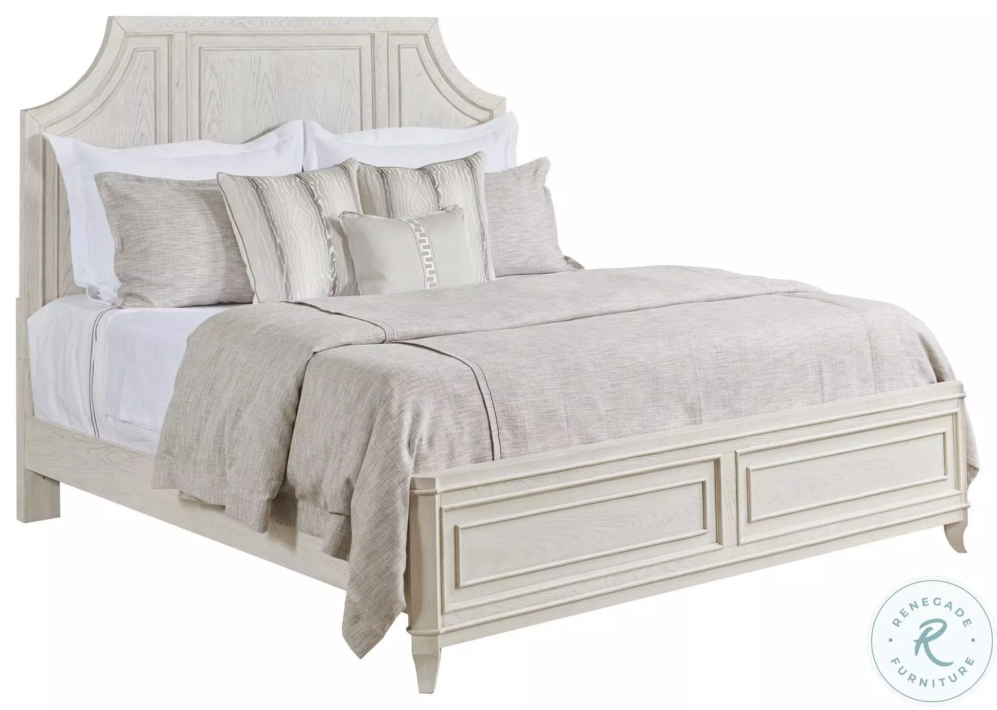 Angeline Eggshell Queen Panel Bed From American Drew | Coleman Furniture