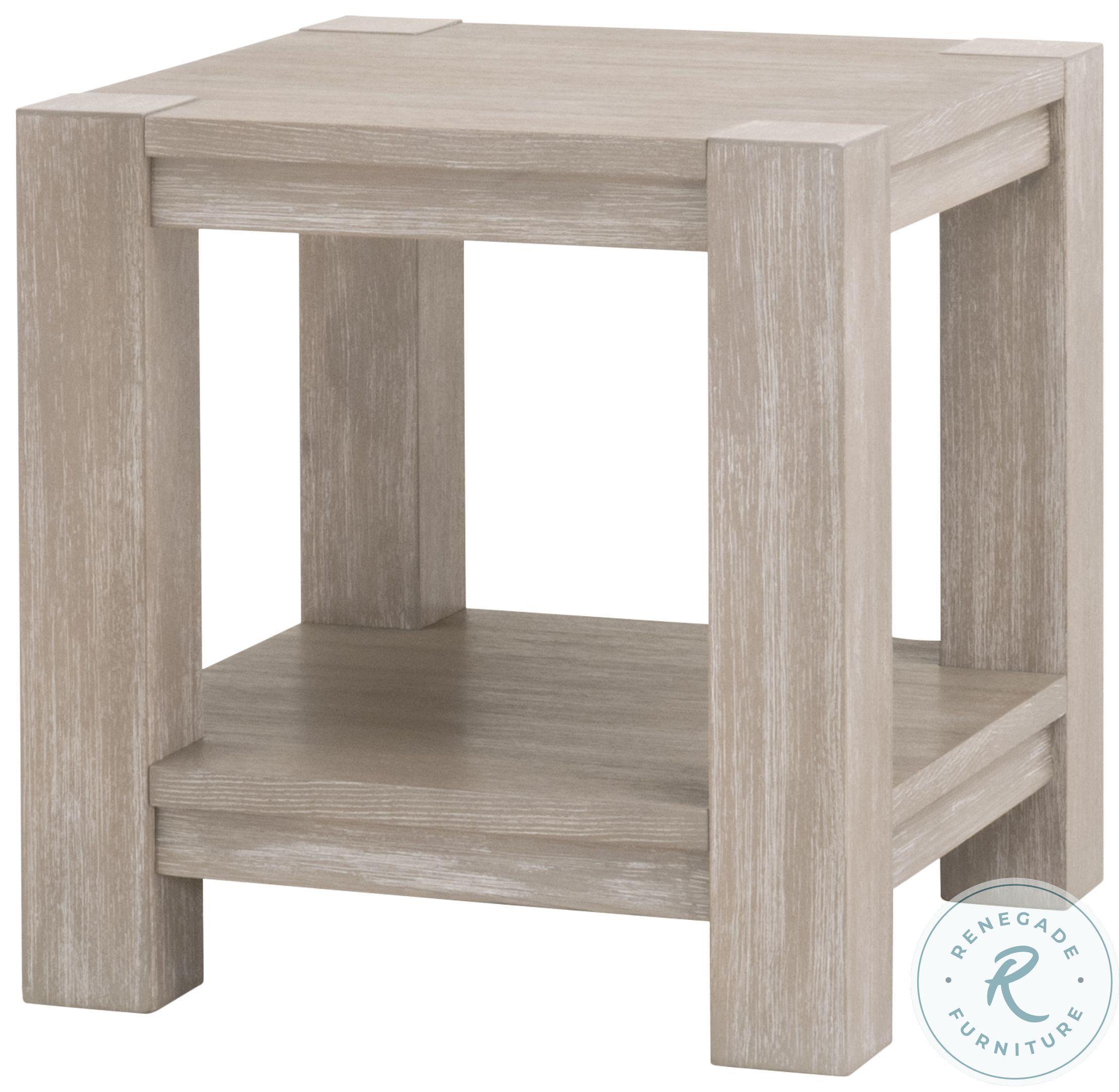 Adler Natural Gray Square End Table From Essentials for Living ...