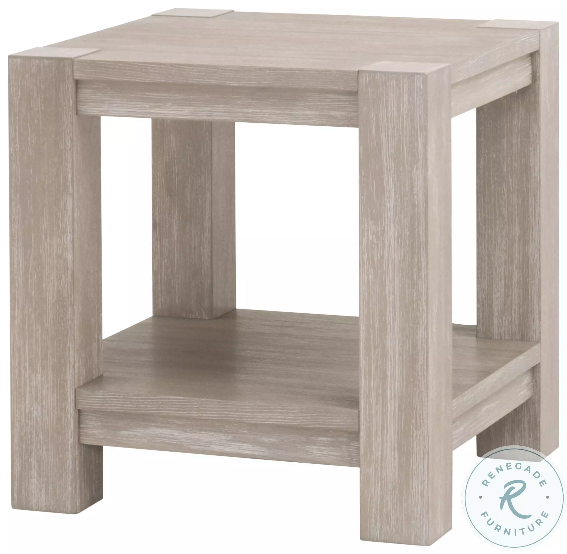 Adler Natural Gray Square End Table From Essentials for Living ...