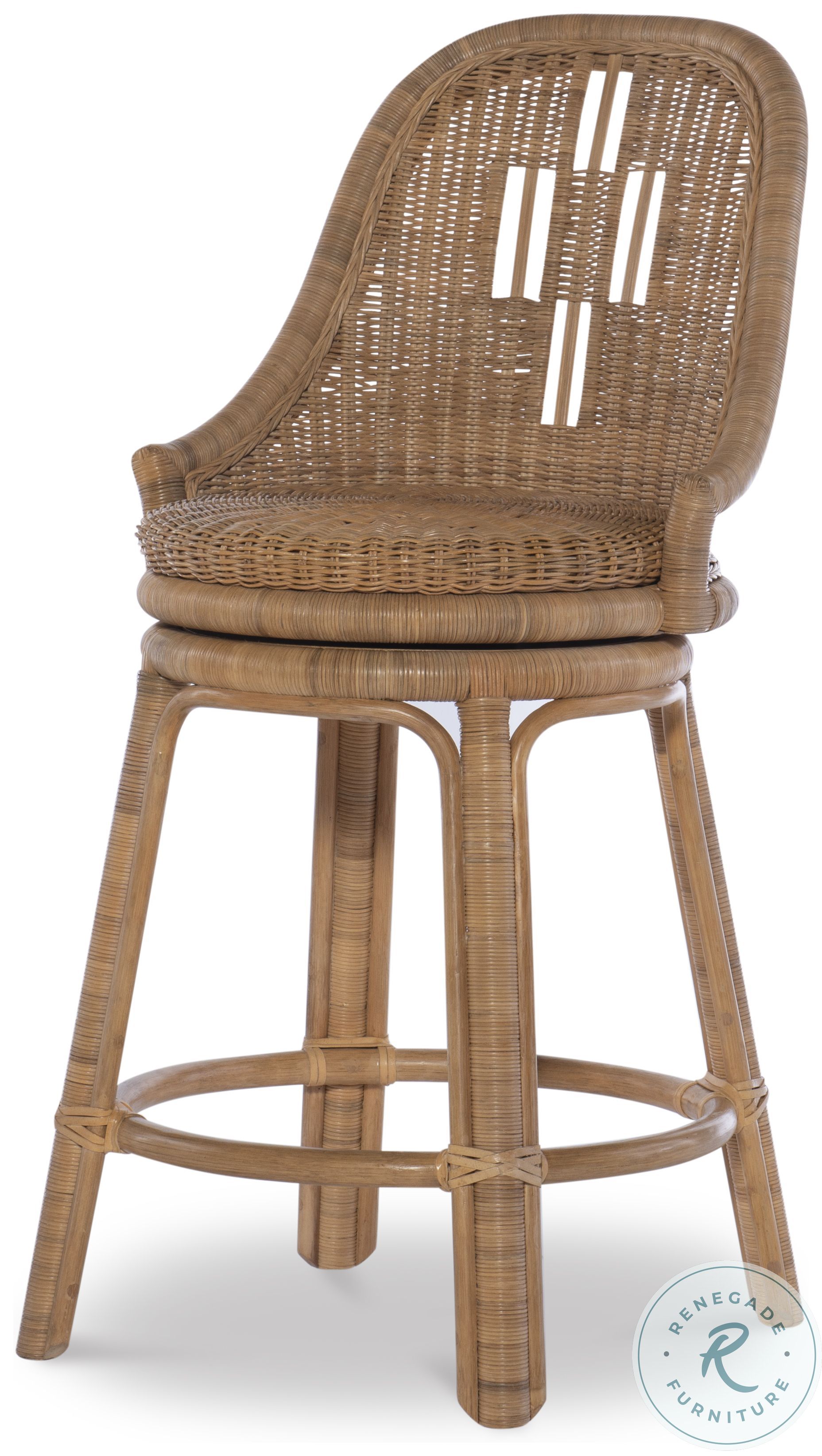Antibes Wicker Swivel Counter Height Stool From Century Furniture ...