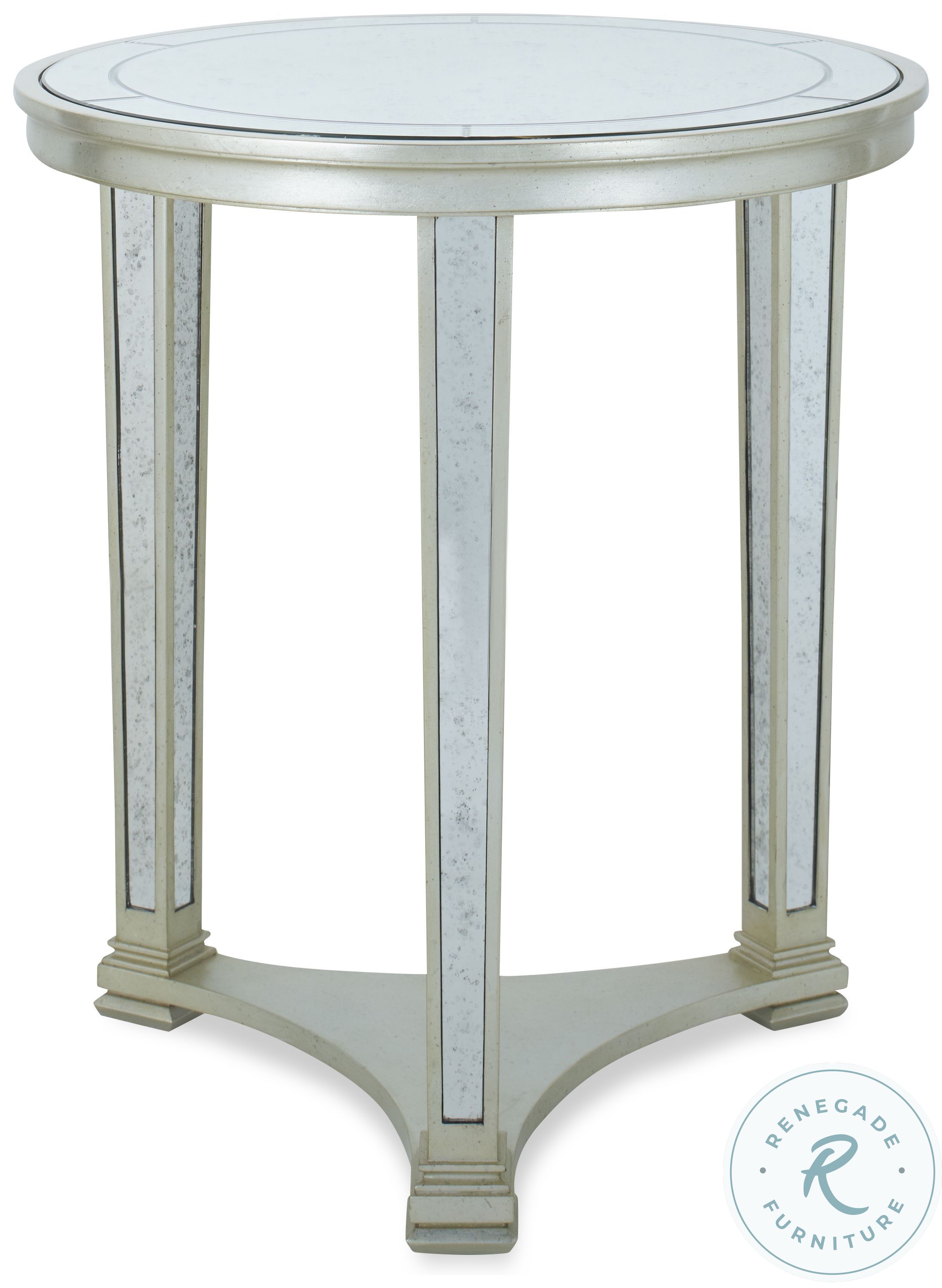 Ferrars Antique Mirrored And Palais Silver Leaf Side Table From Century Furniture | Coleman ...