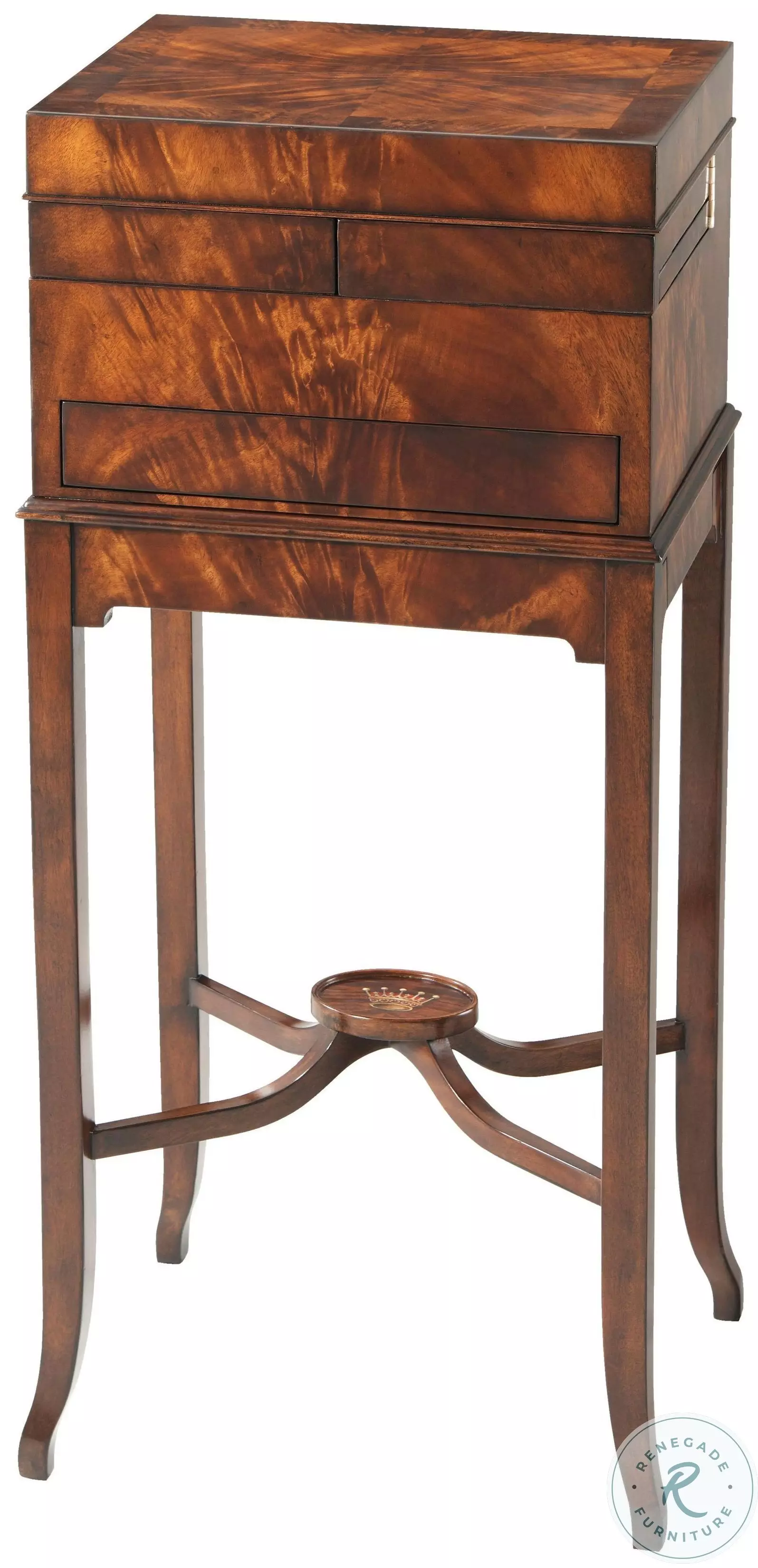 The Spencer Ramsey Mahogany Dressing Box with Antique Logo Painting ...