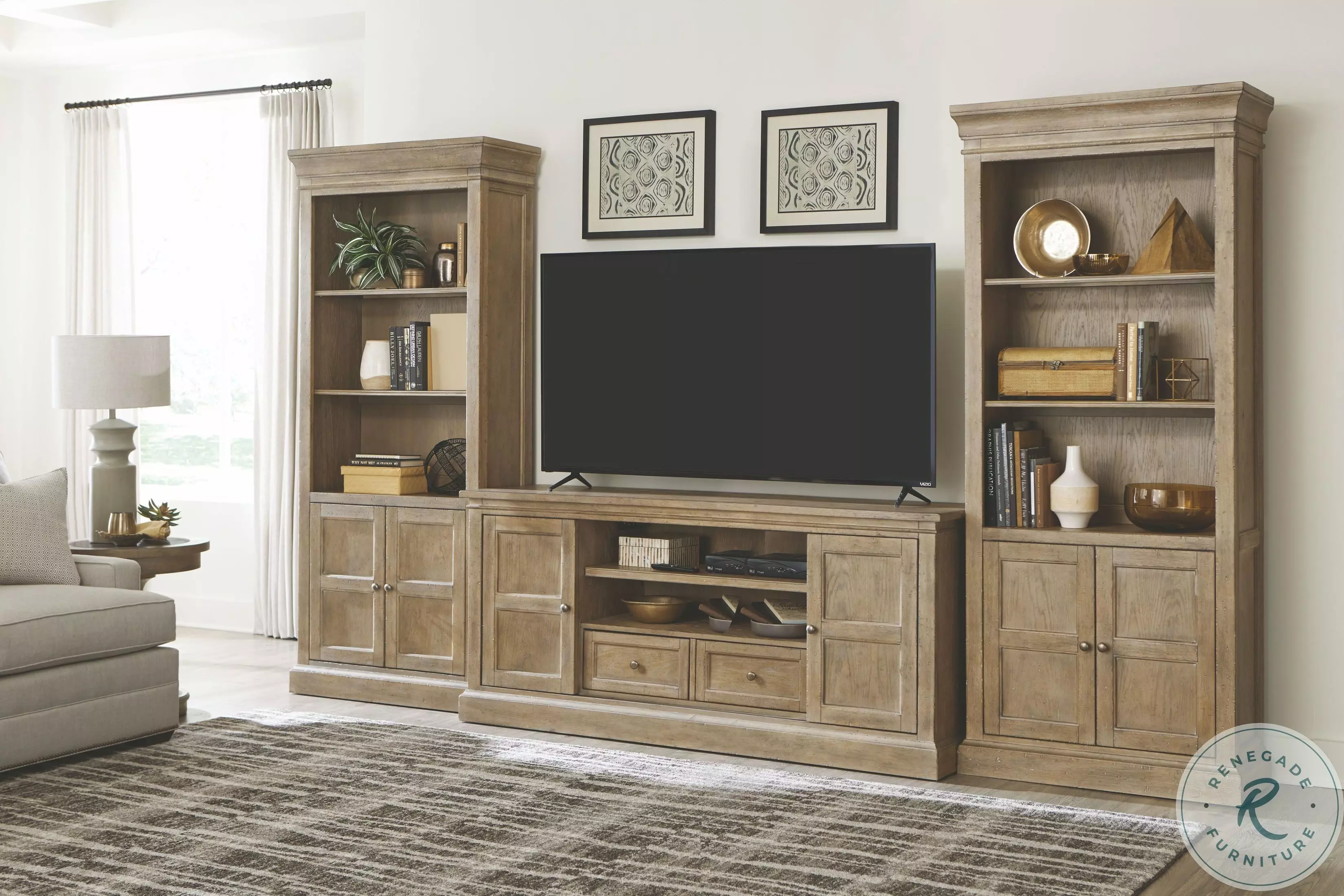 Donelson Brown 76" Entertainment Center from #NA! | Coleman Furniture