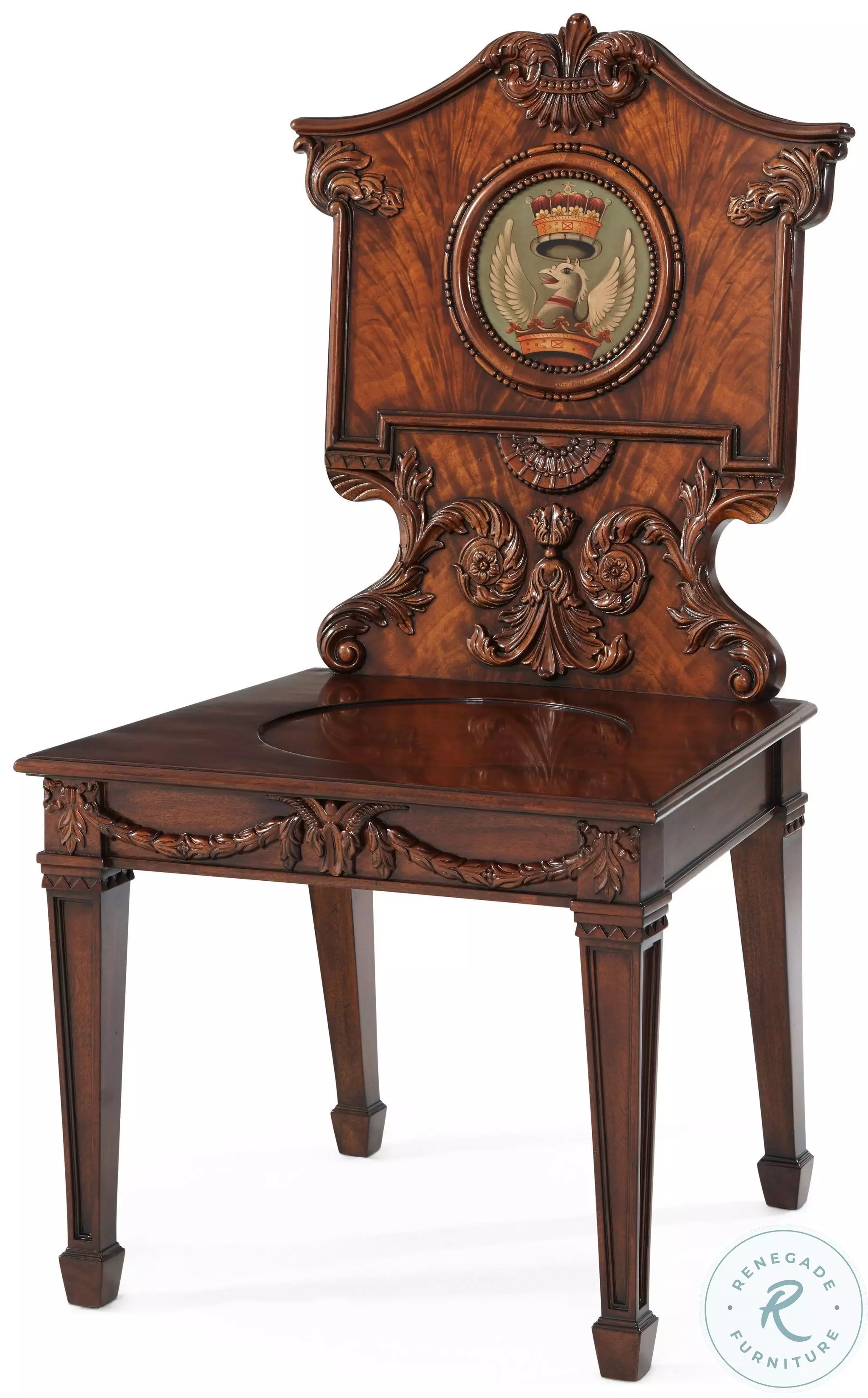 The Wootton Ramsey Mahogany Hall Accent Chair From Theodore Alexander ...