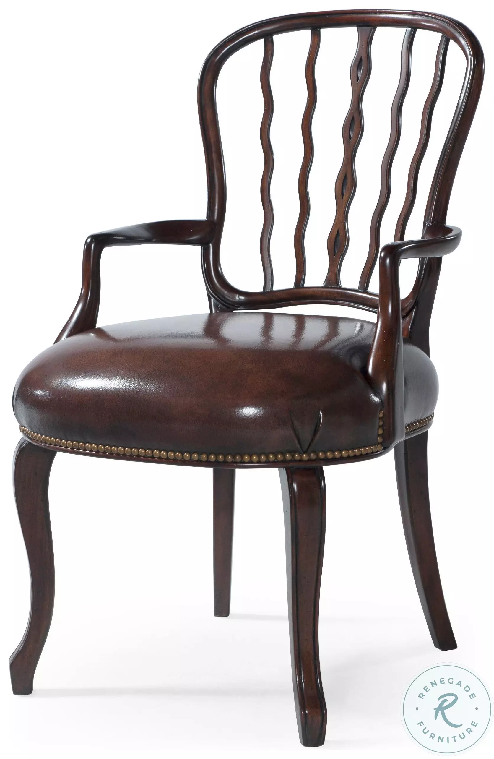 The Seddon Antique Ramsey Mahogany Arm Chair From Theodore Alexander ...