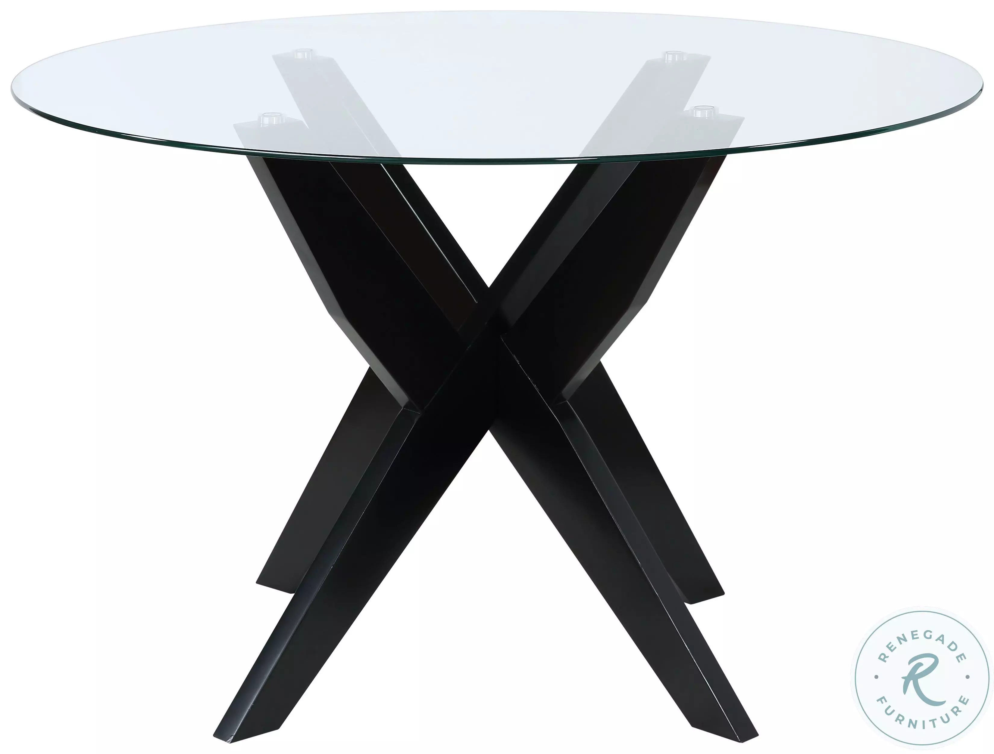 Amalie Black Round Dining Table from Steve Silver | Coleman Furniture