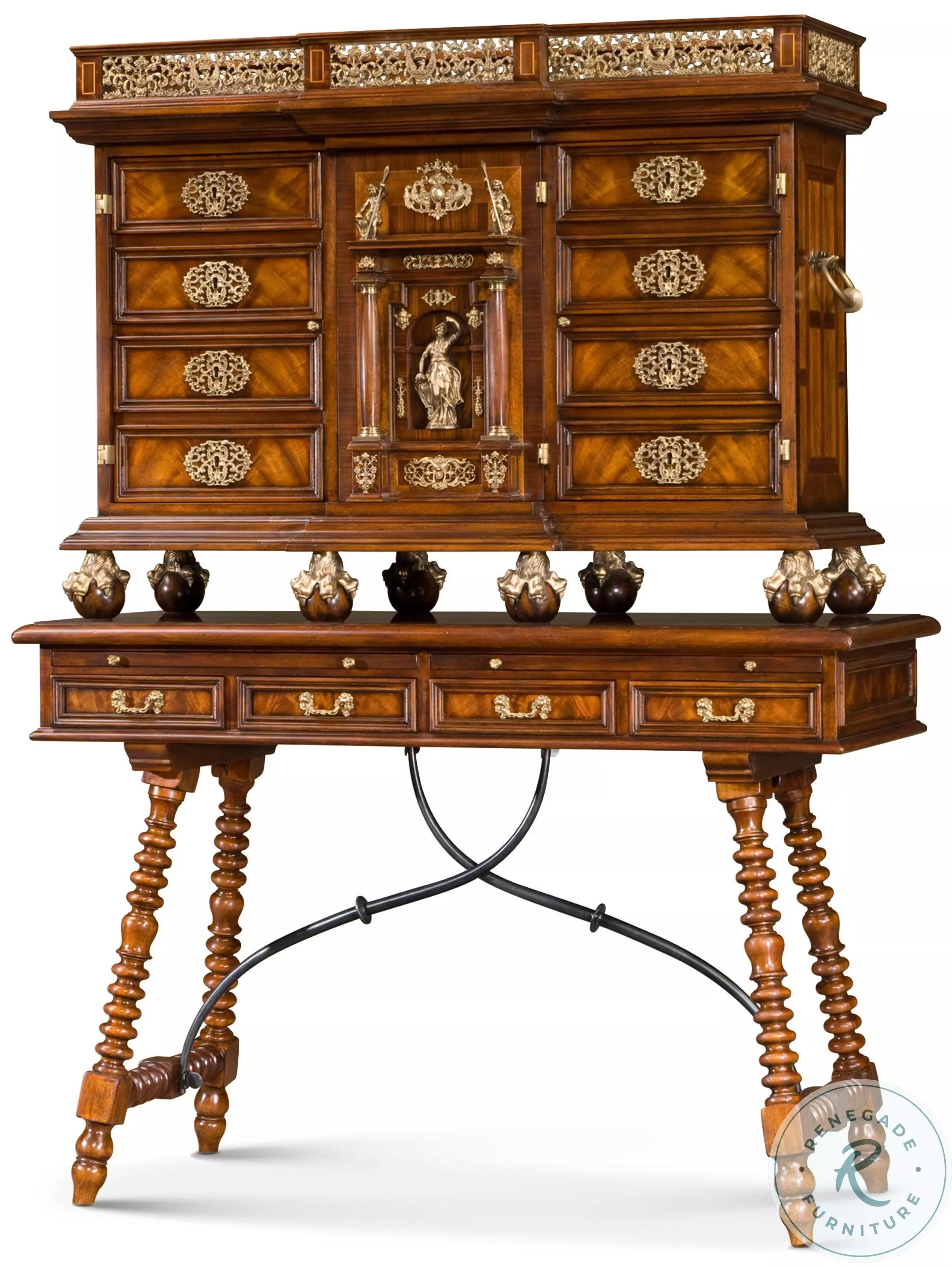 The Butler's Antique Ramsey Mahogany Speciality 12 Drawer And 2 Shelves ...