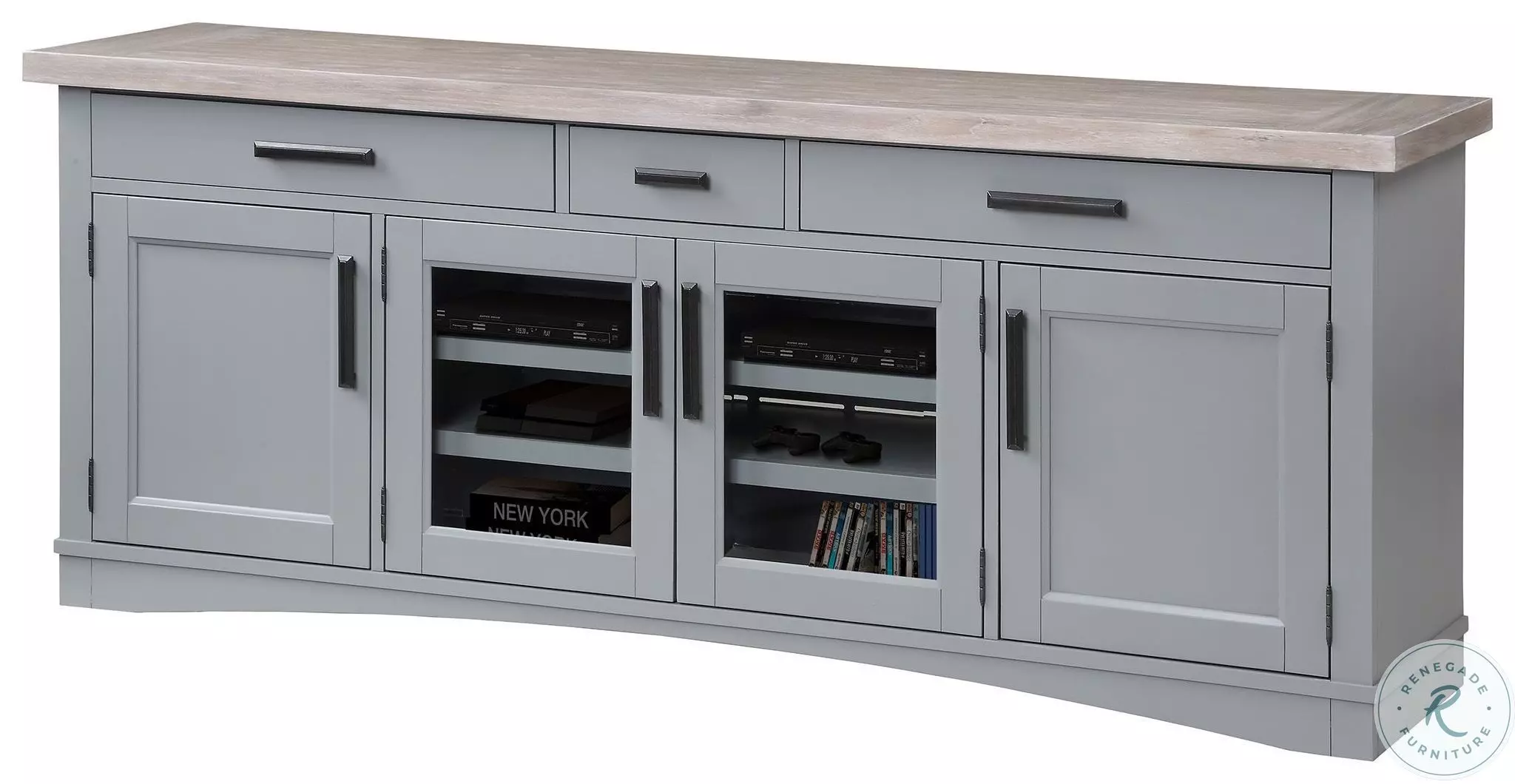 Americana Modern Dove 76" TV Console from Parker House | Coleman Furniture