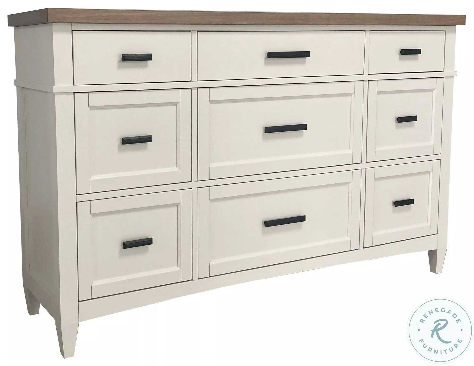 Nantucket Cotton 9 Drawer Dresser From Golden Crest Home | Coleman ...