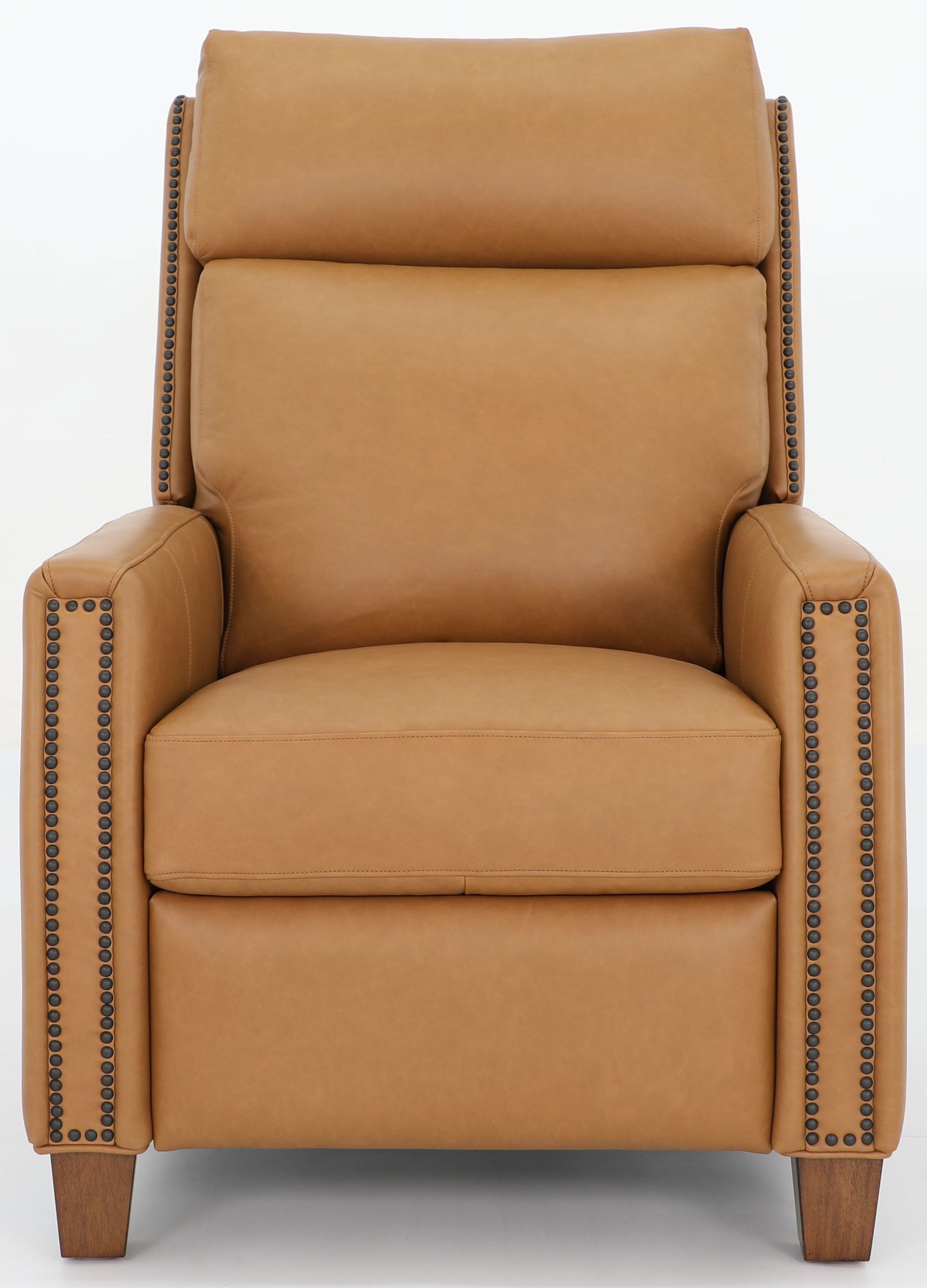 Anaheim Santa Fe Brandy Leather Power Recliner with Power Headrest and ...