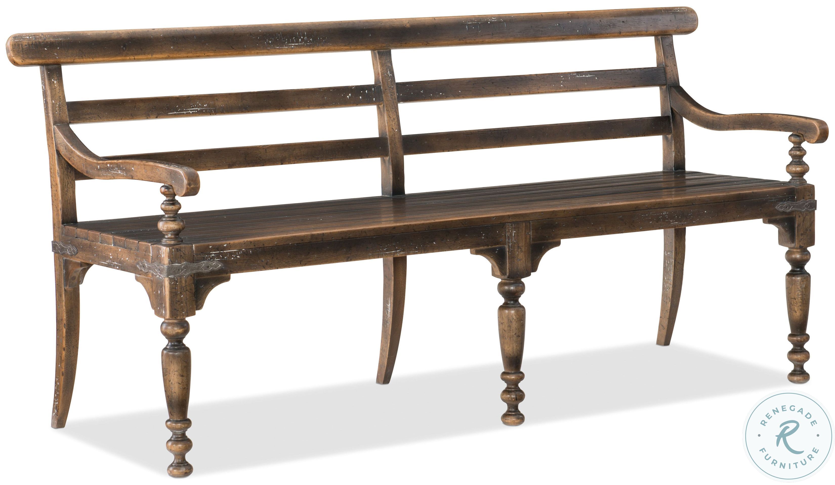 Hill Country Helotes Dining Bench from Hooker | Coleman Furniture