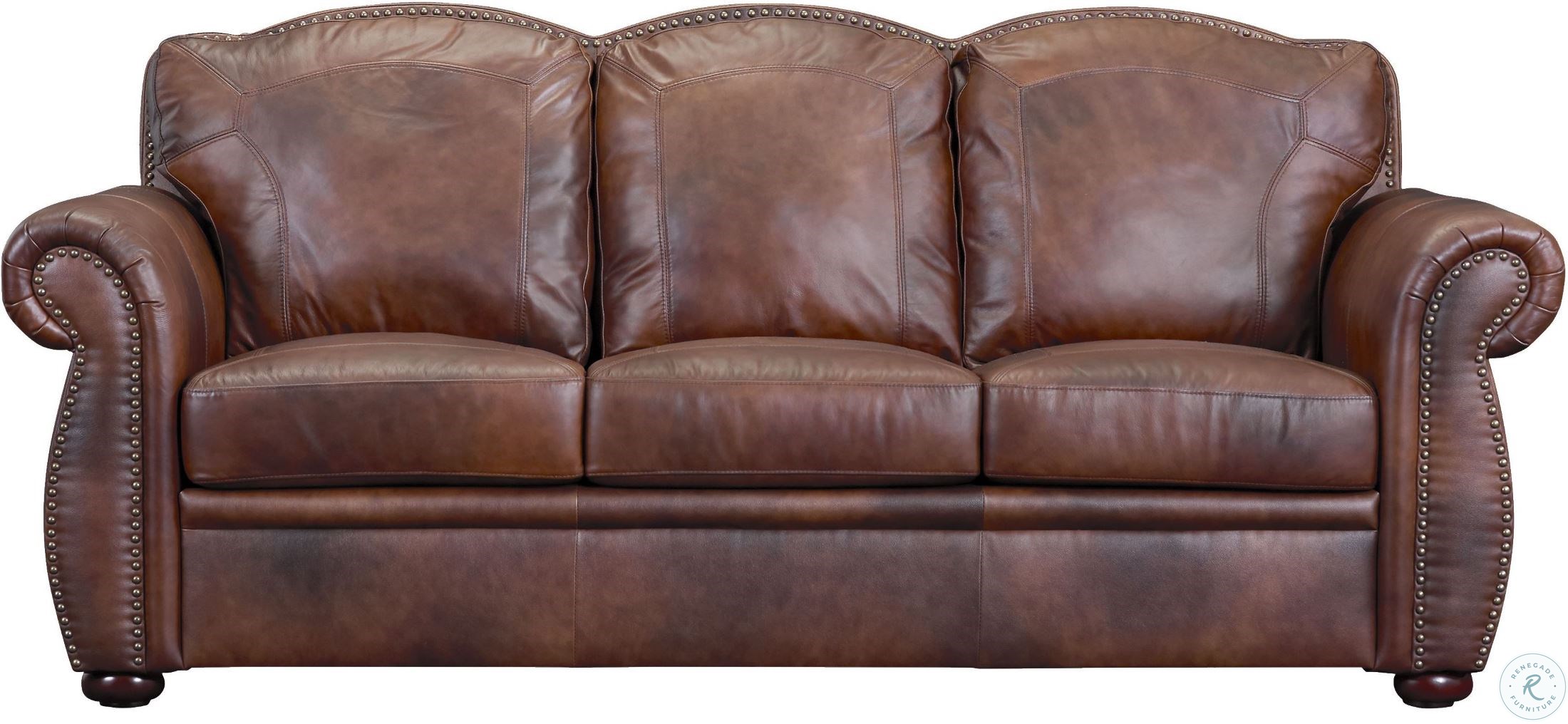 Arizona Marco Leather Living Room Set from Leather Italia (1444-6110 ...