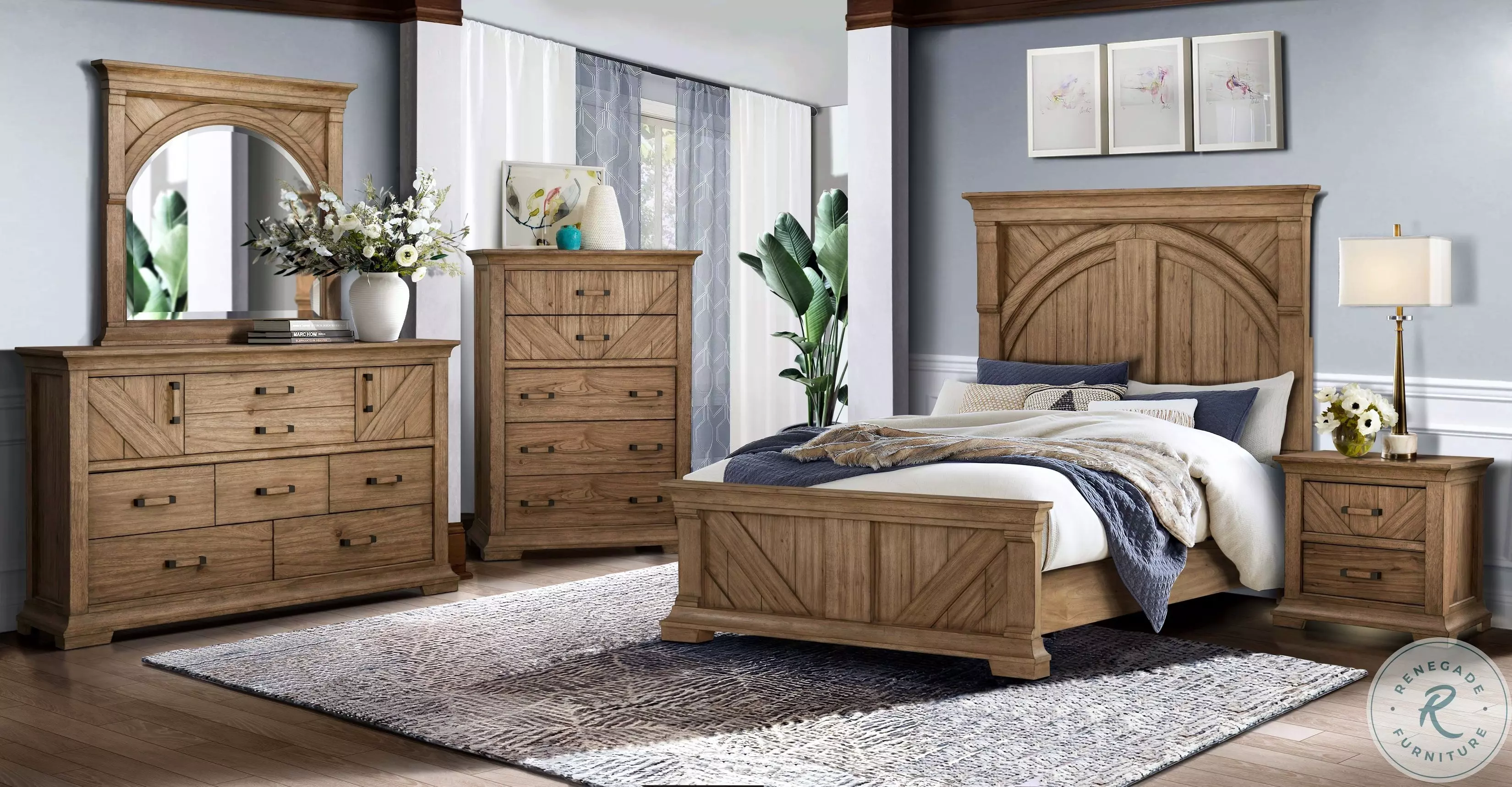 Eagle River Old Hickory Panel Bedroom Set from Avalon Furniture ...