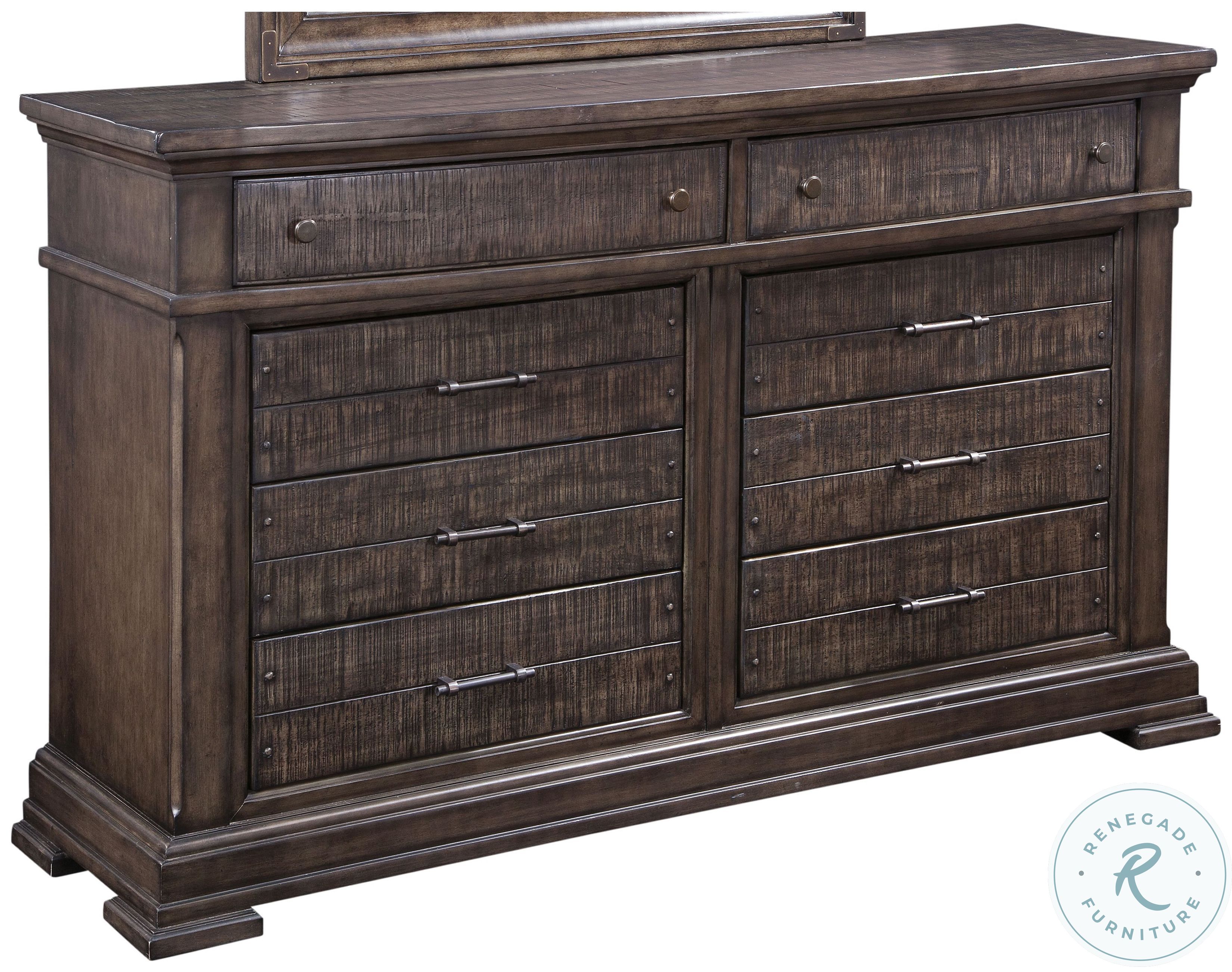 Saw Mark Dark Dresser From Avalon Furniture | Coleman Furniture Saw Mark Dark Dresser From Avalon Furniture | Coleman Furniture