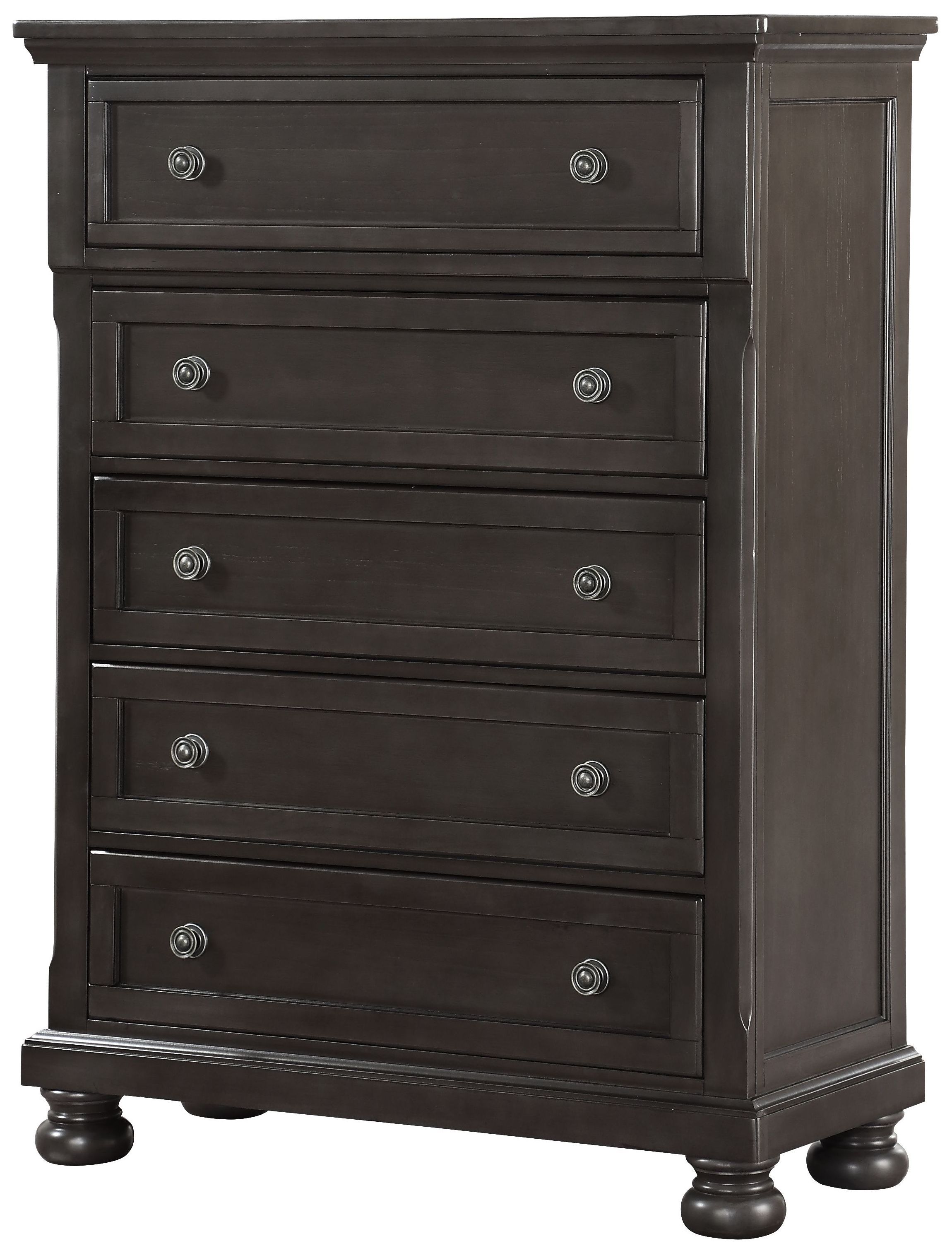 B01061 Gray 5 Drawer Chest From Avalon Furniture | Coleman Furniture