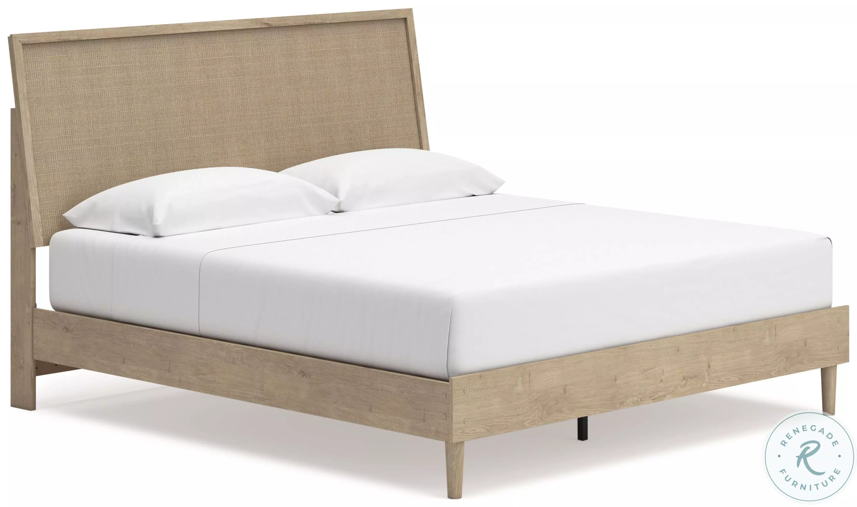 Cielden Tan King Panel Bed From Ashley Furniture | Coleman Furniture