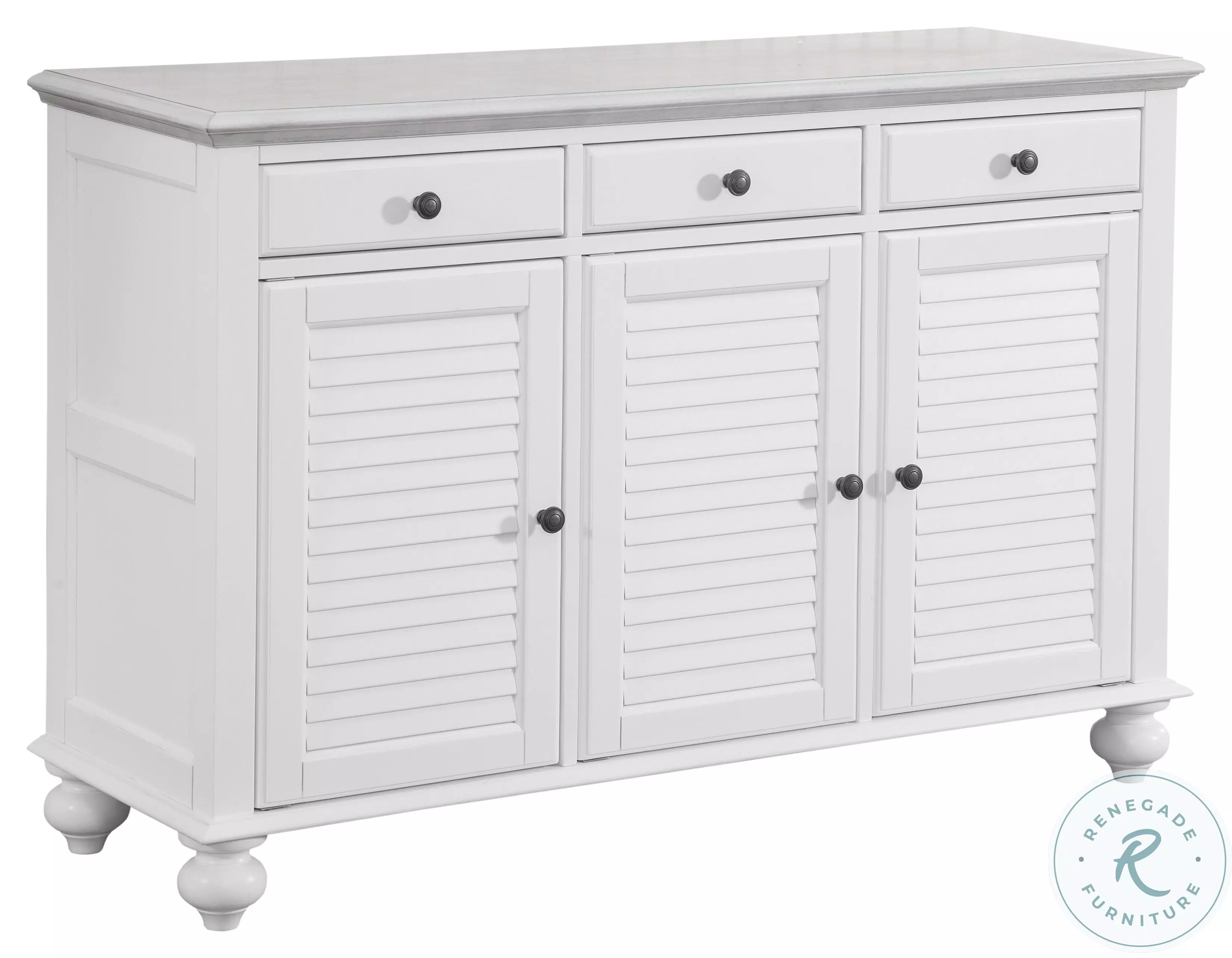Hampton Chalk and White Seaside Buffet from John Thomas | Coleman Furniture