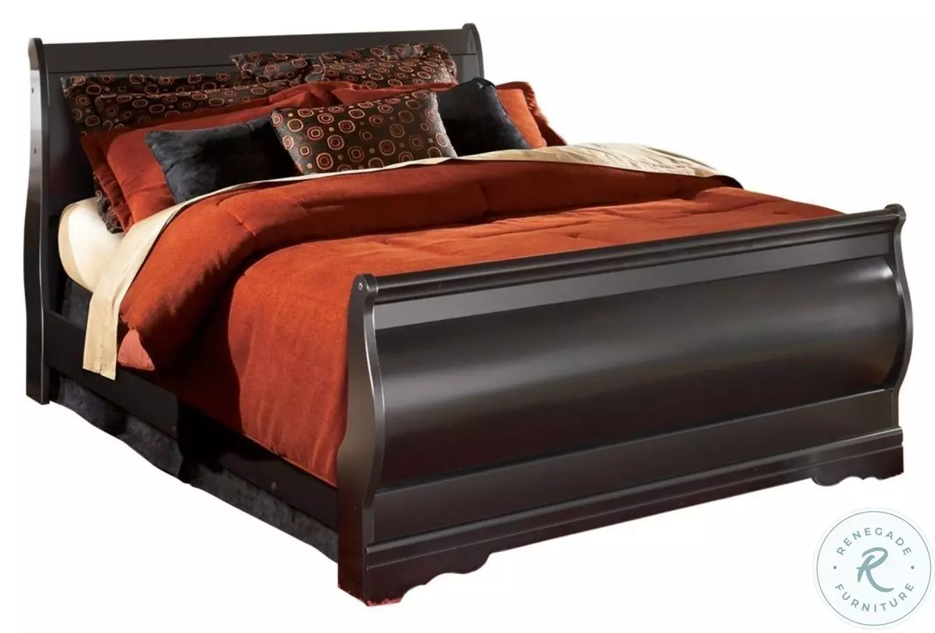 Huey Vineyard Queen Sleigh Bed from Ashley (B128-77-74-98) | Coleman ...