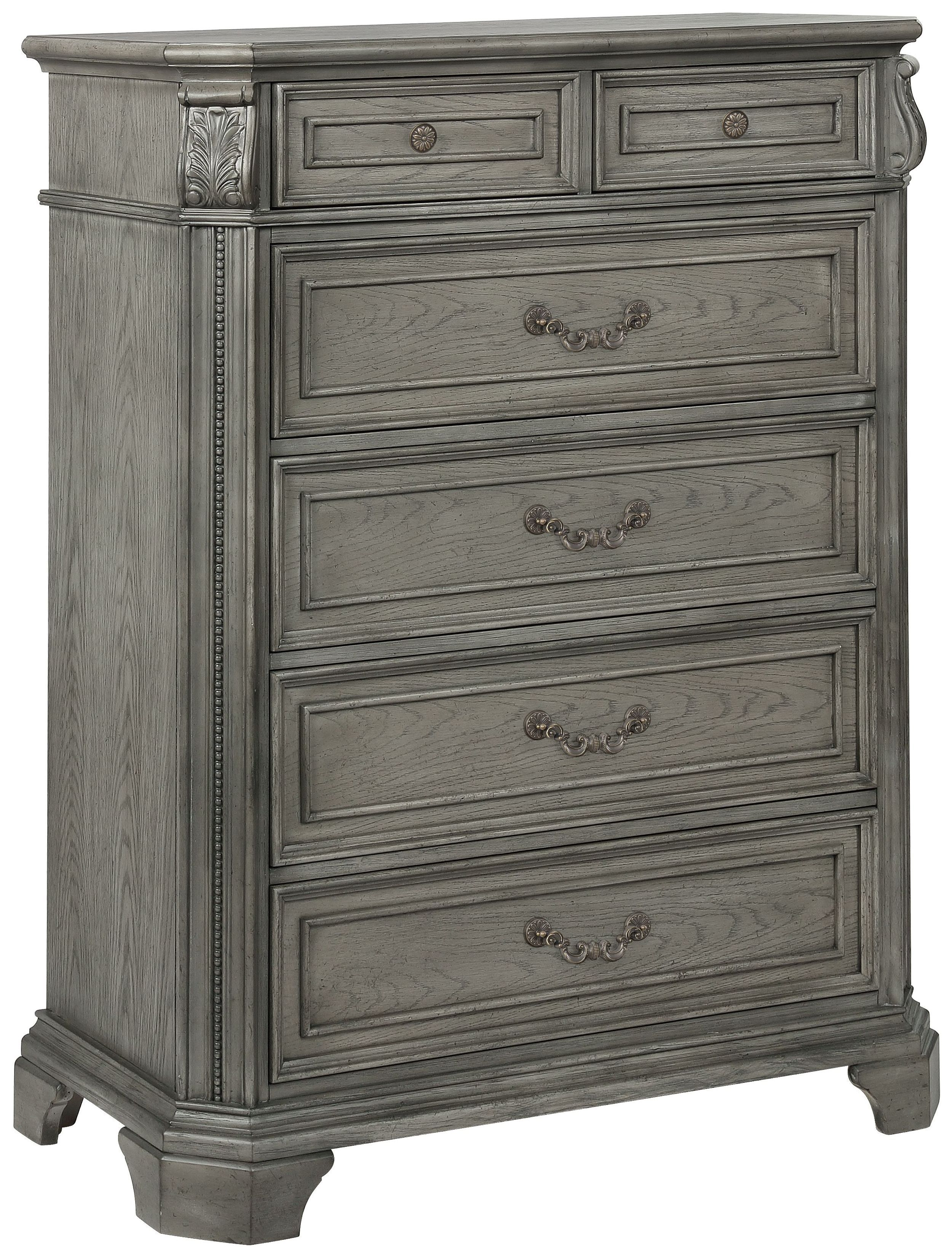 B01550 Gray 6 Drawer Chest From Avalon Furniture | Coleman Furniture