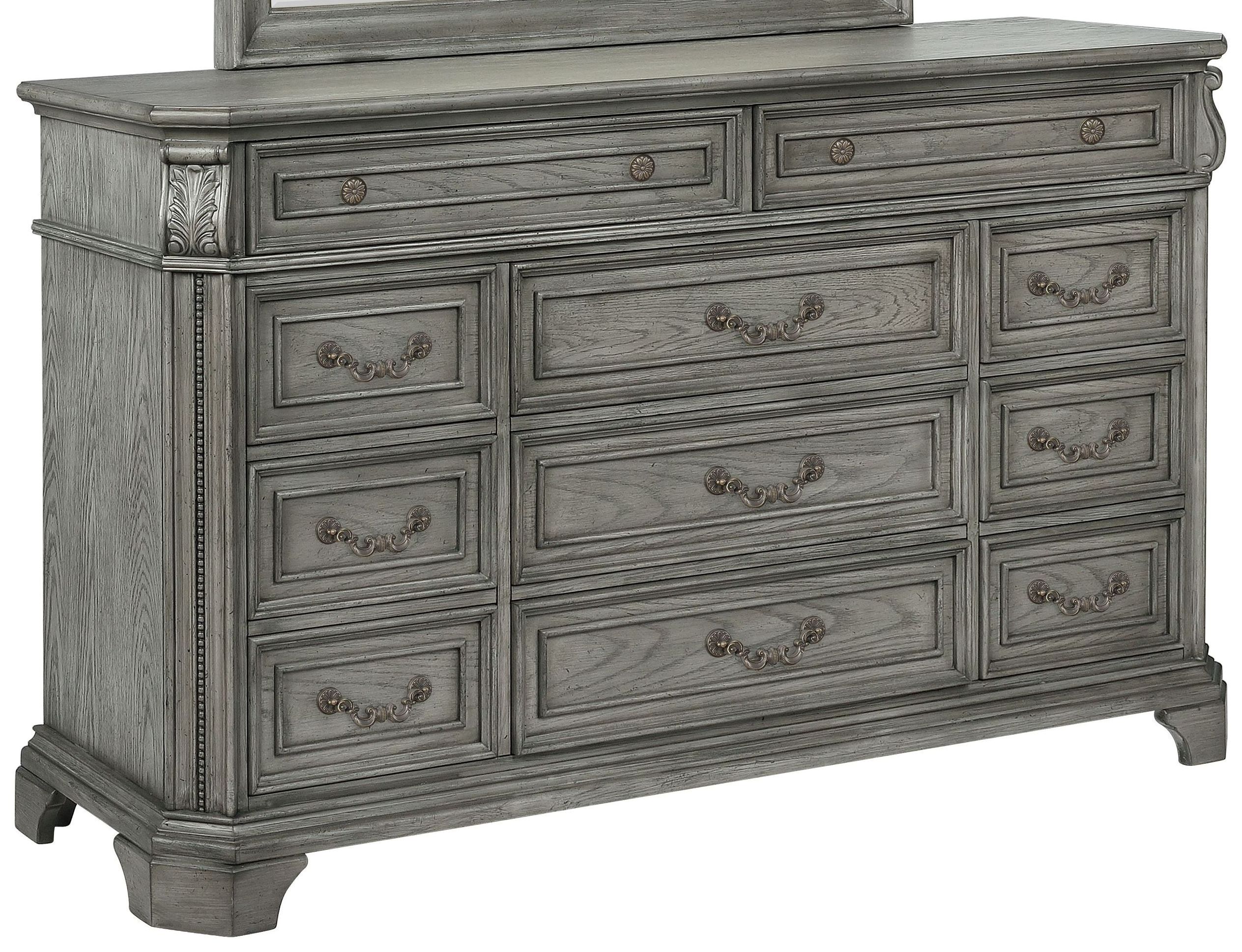B01550 Gray 11 Drawer Dresser From Avalon Furniture | Coleman Furniture