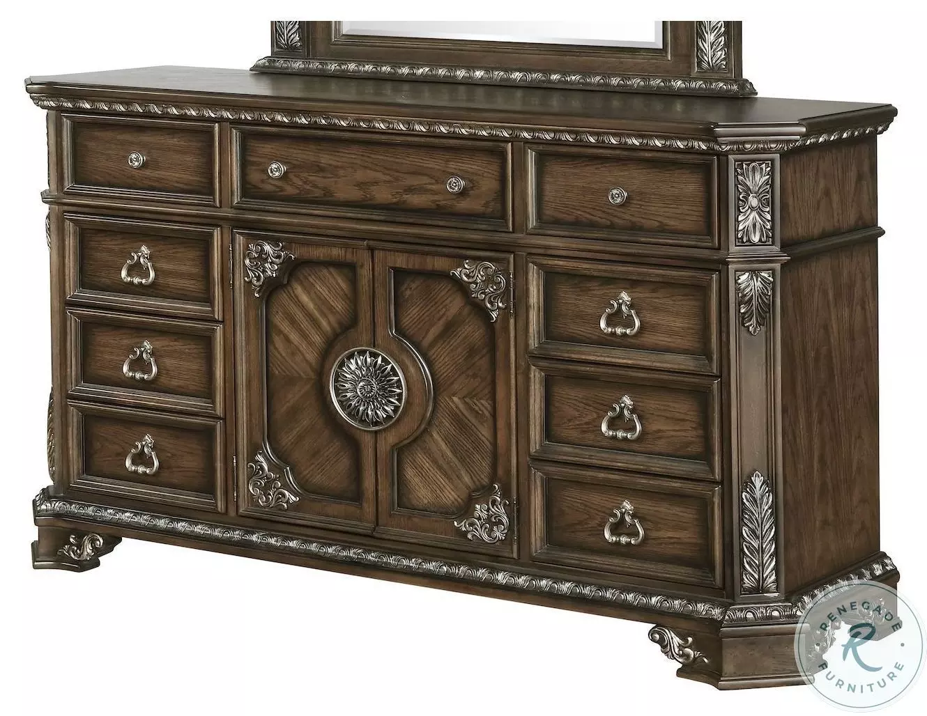 B01920 Medium Oak Dresser From Avalon Furniture | Coleman Furniture