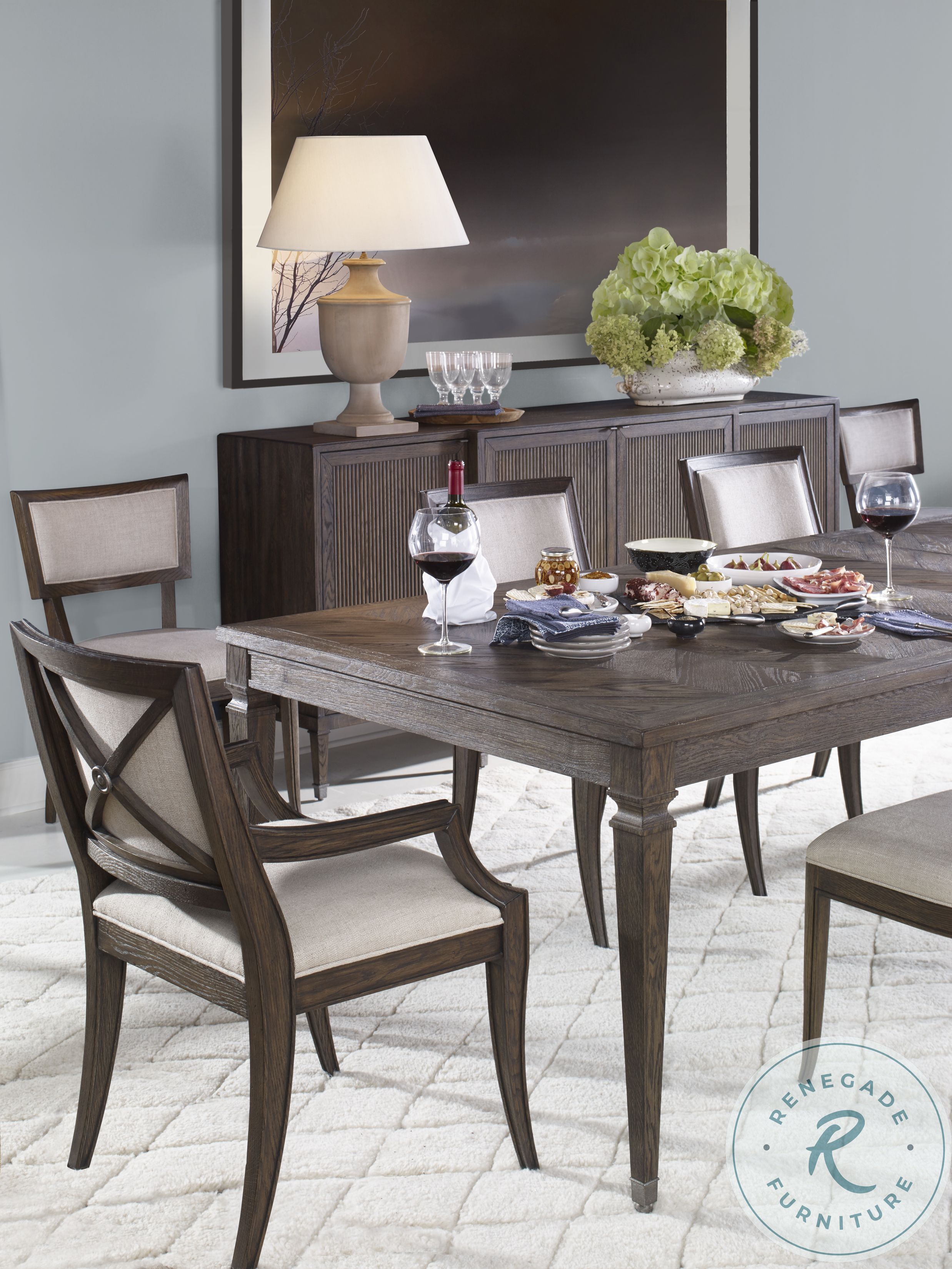 Daniel Brown Rustic 84" Extendable Dining Room Set from Century ...