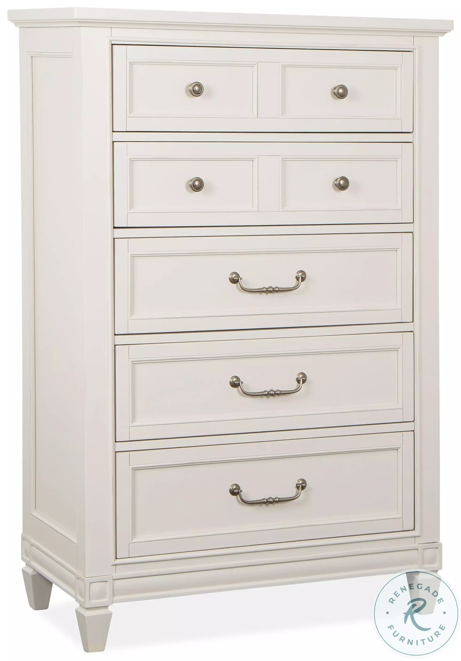 Riverbrook Egg Shell White Drawer Chest From Crafted Spaces | Coleman ...