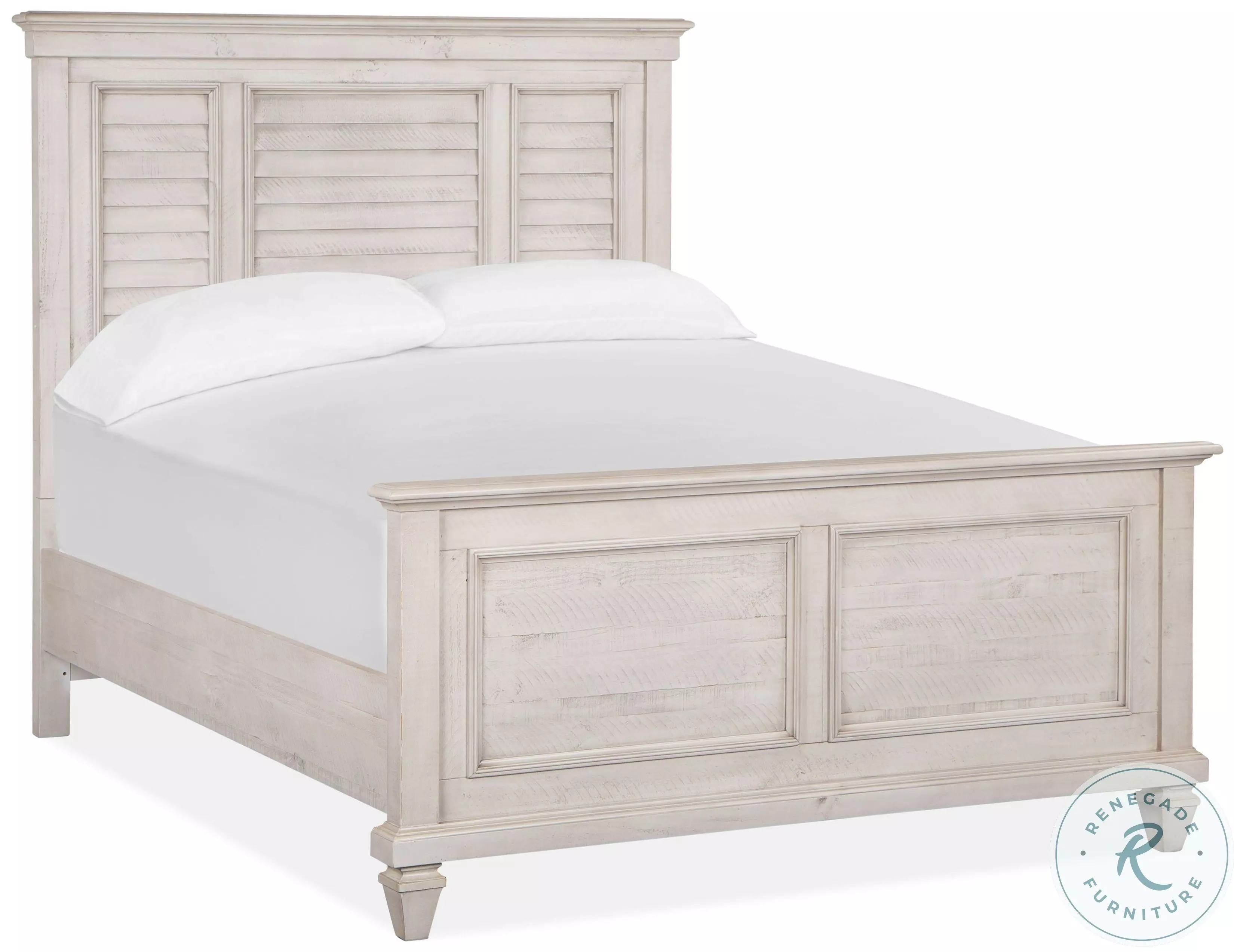 Newport Alabaster Queen Shutter Panel Bed From Magnussen Home | Coleman ...