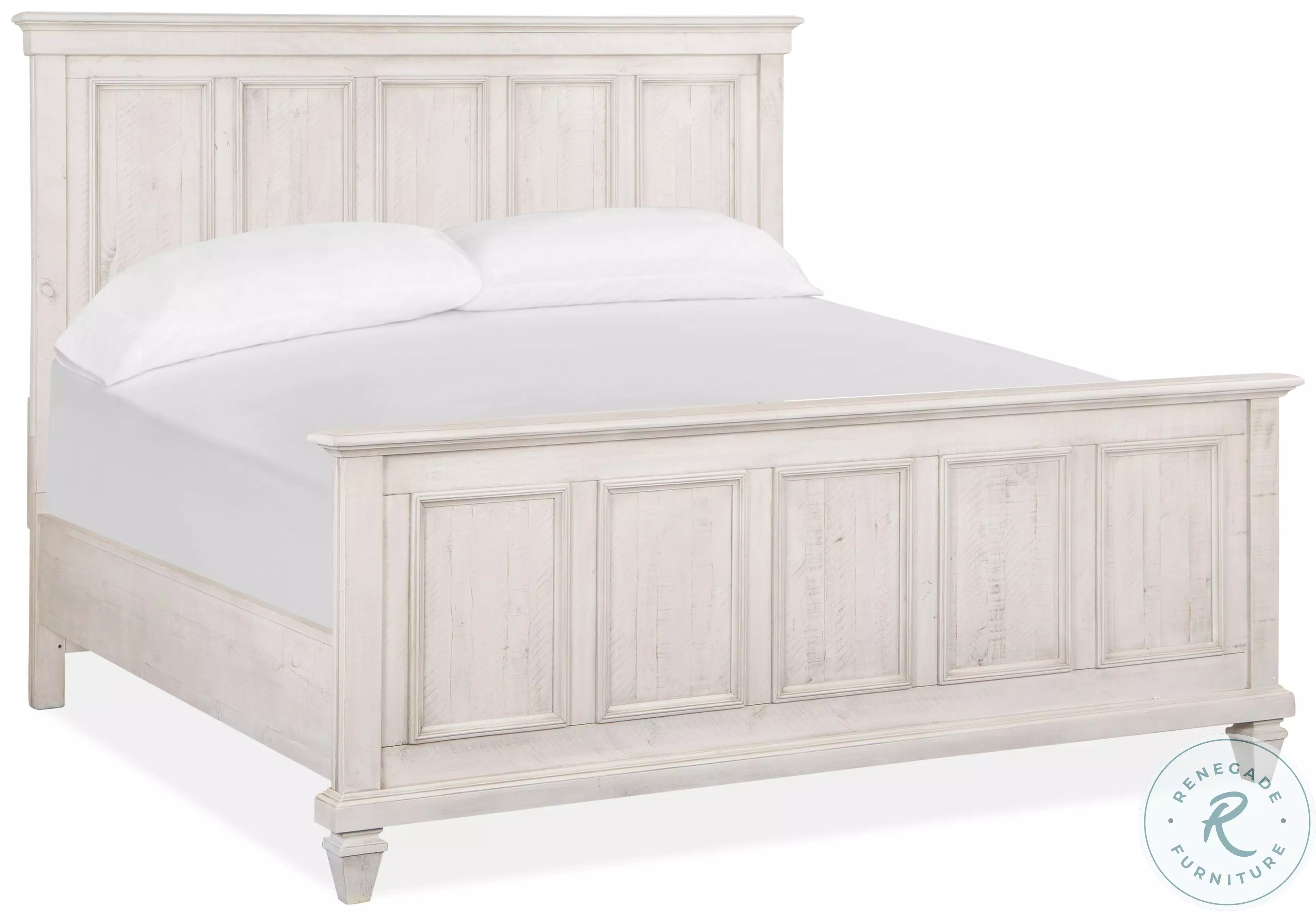 Seabrook Alabaster King Panel Bed From Crafted Spaces | Coleman Furniture