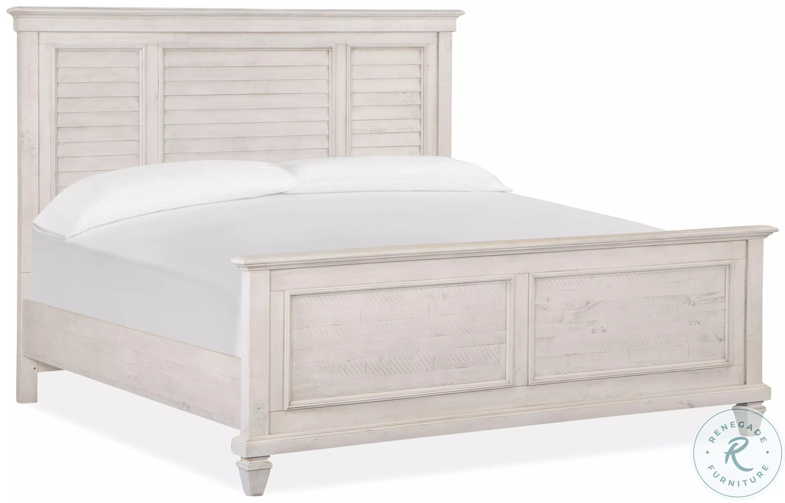 Seabrook Alabaster King Shutter Panel Bed From Crafted Spaces | Coleman ...