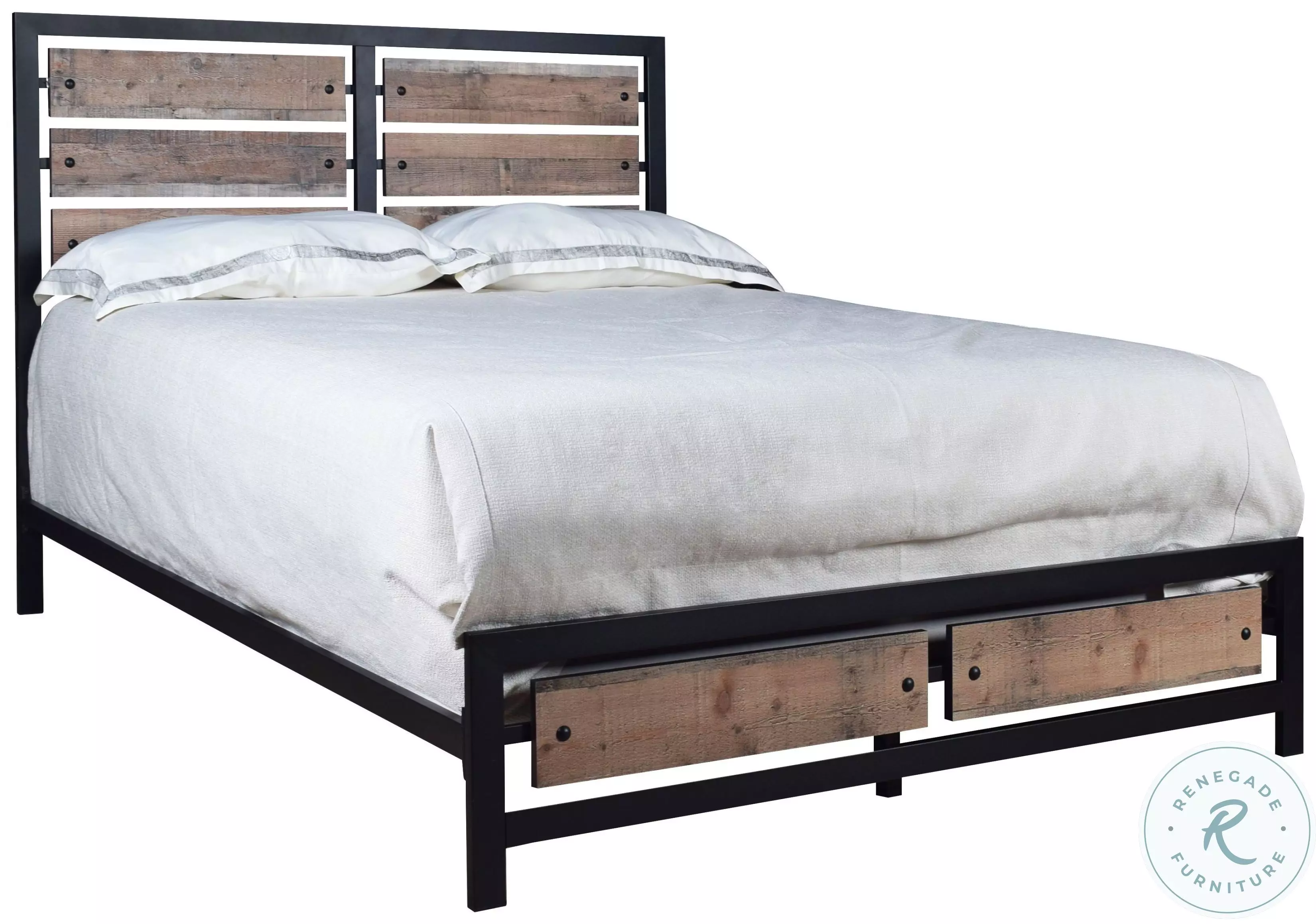 Elk River Rustic Queen Panel Bed From New Classic | Coleman Furniture