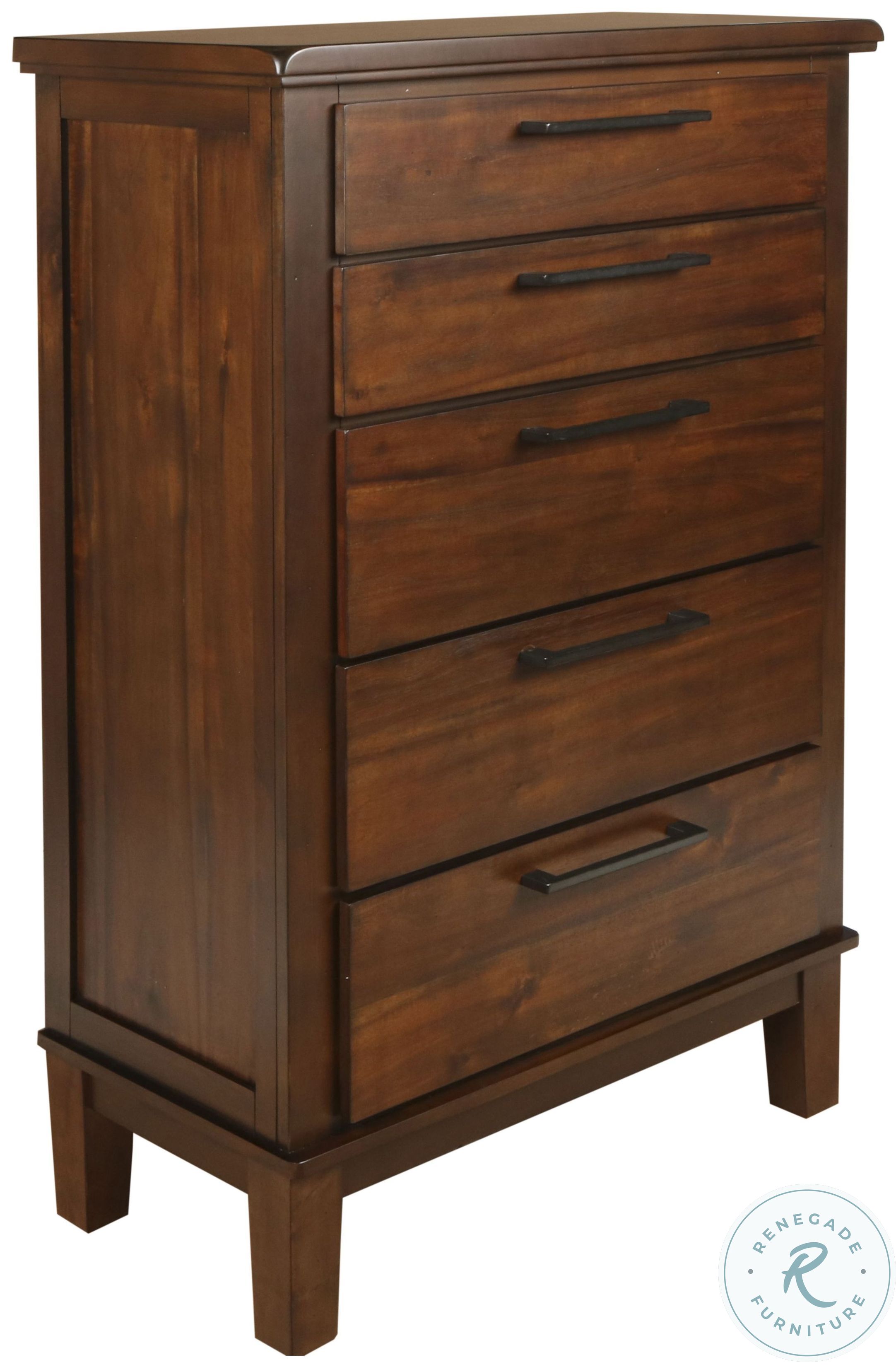 Cagney Chestnut Lift Top Chest from New Classic | Coleman Furniture
