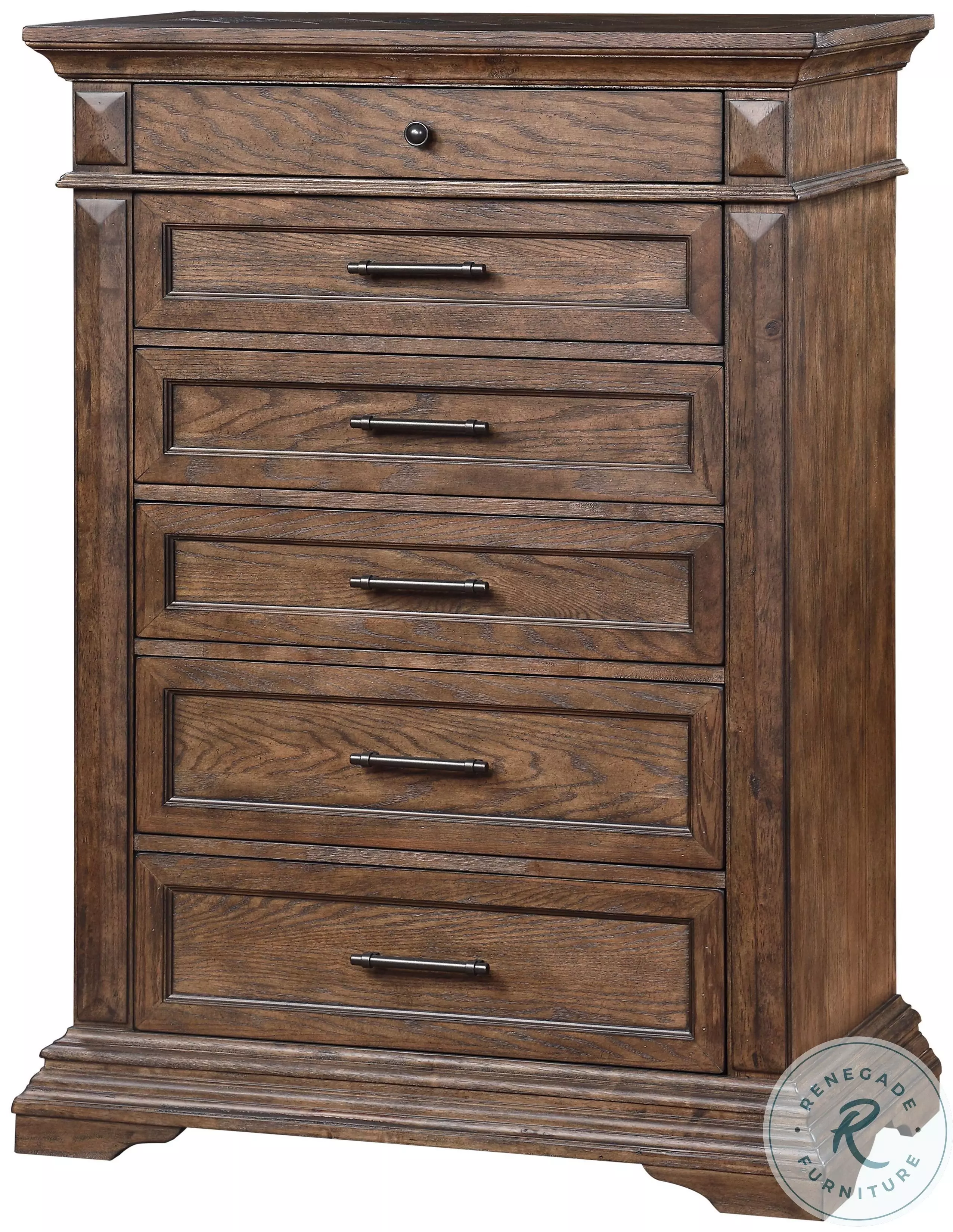 Mar Vista Brushed Walnut Chest from New Classic | Coleman Furniture
