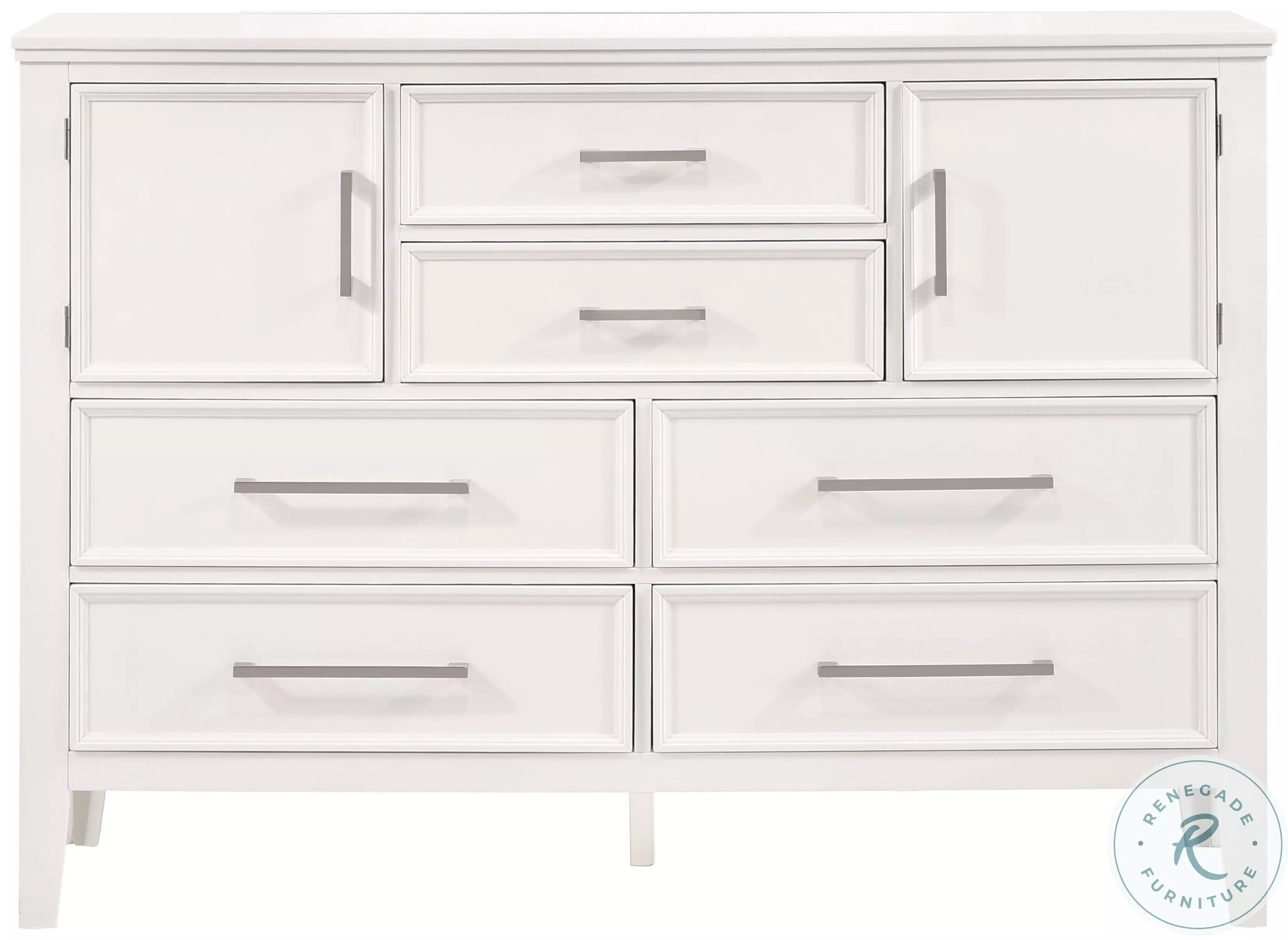 Andover White Dresser from New Classic | Coleman Furniture