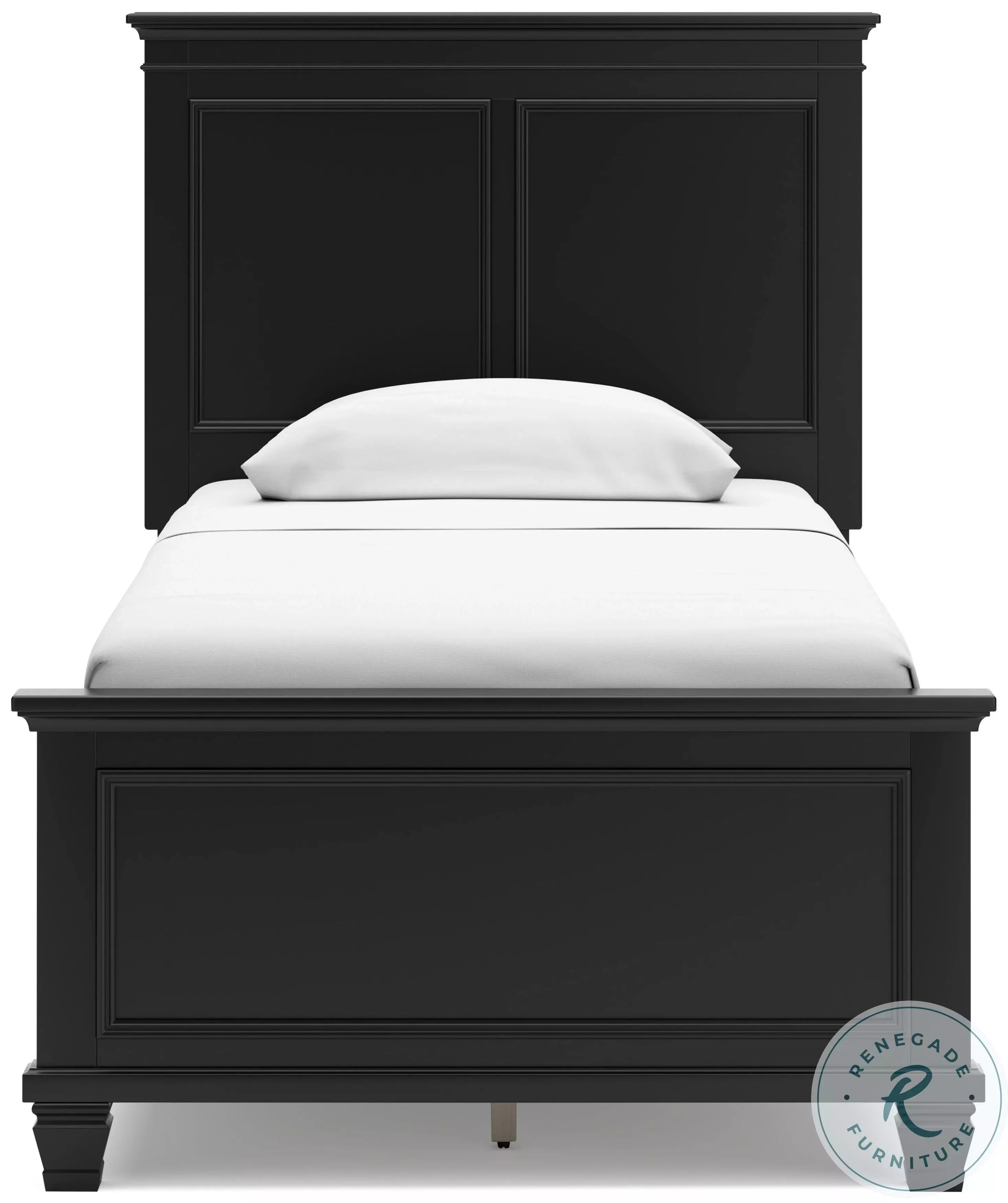 Lanolee Black Twin Panel Bed From Ashley Furniture | Coleman Furniture