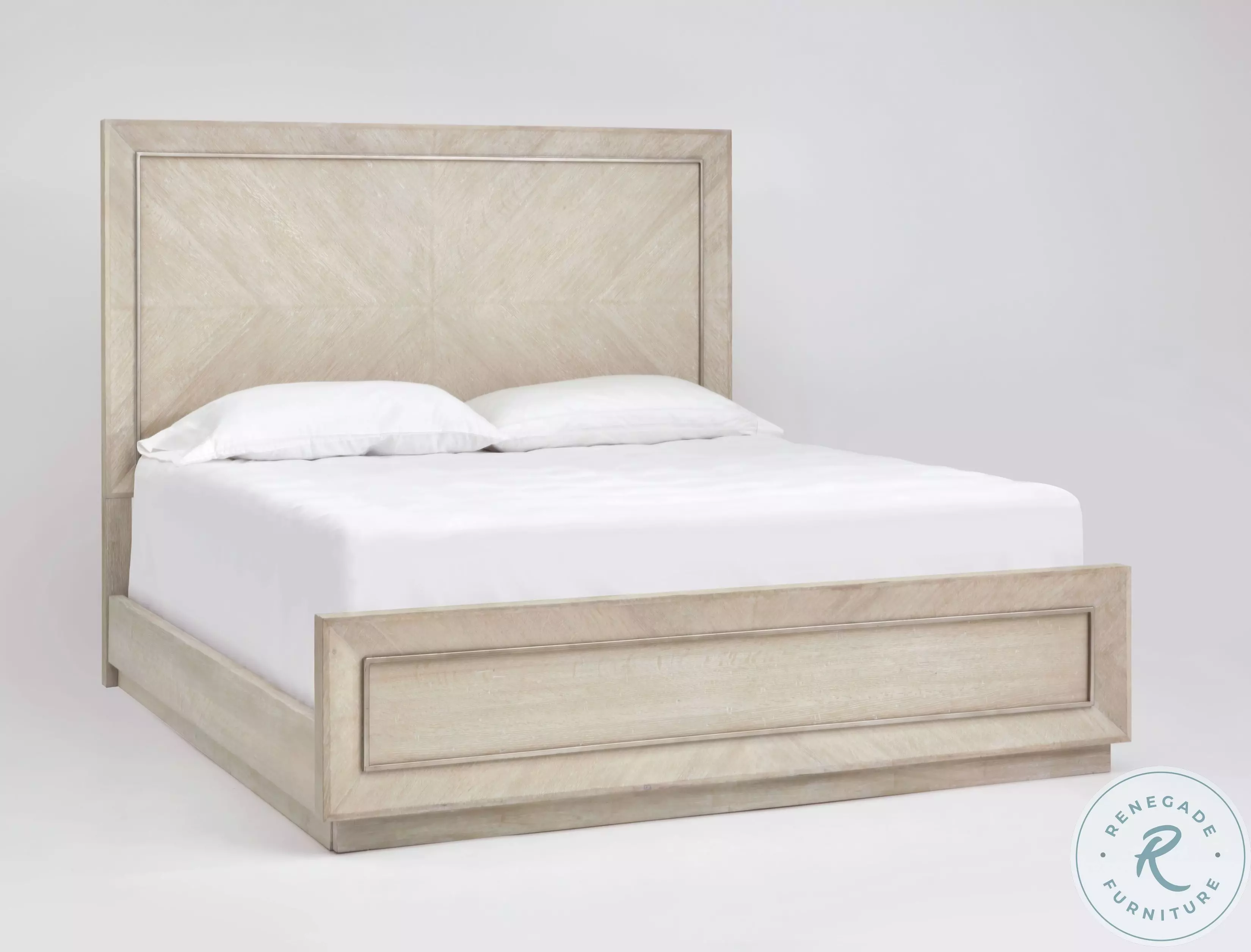 Arbor Crest White And Omari Natural Queen Panel Bed From Home Gallery ...