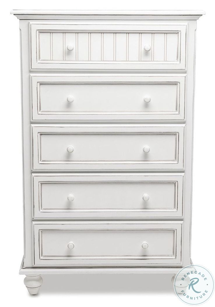 Riviera Blanc 5 Drawer Chest From Marra Home | Coleman Furniture