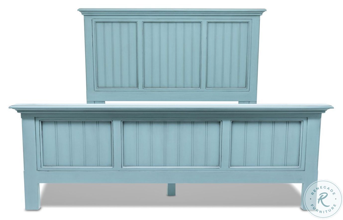Riviera Bleu Queen Panel Bed From Marra Home | Coleman Furniture