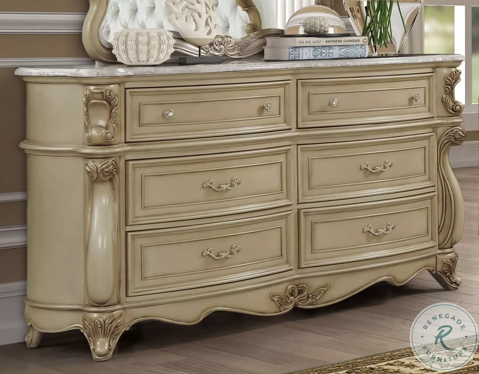 Monique Champagne Dresser from New Classic | Coleman Furniture