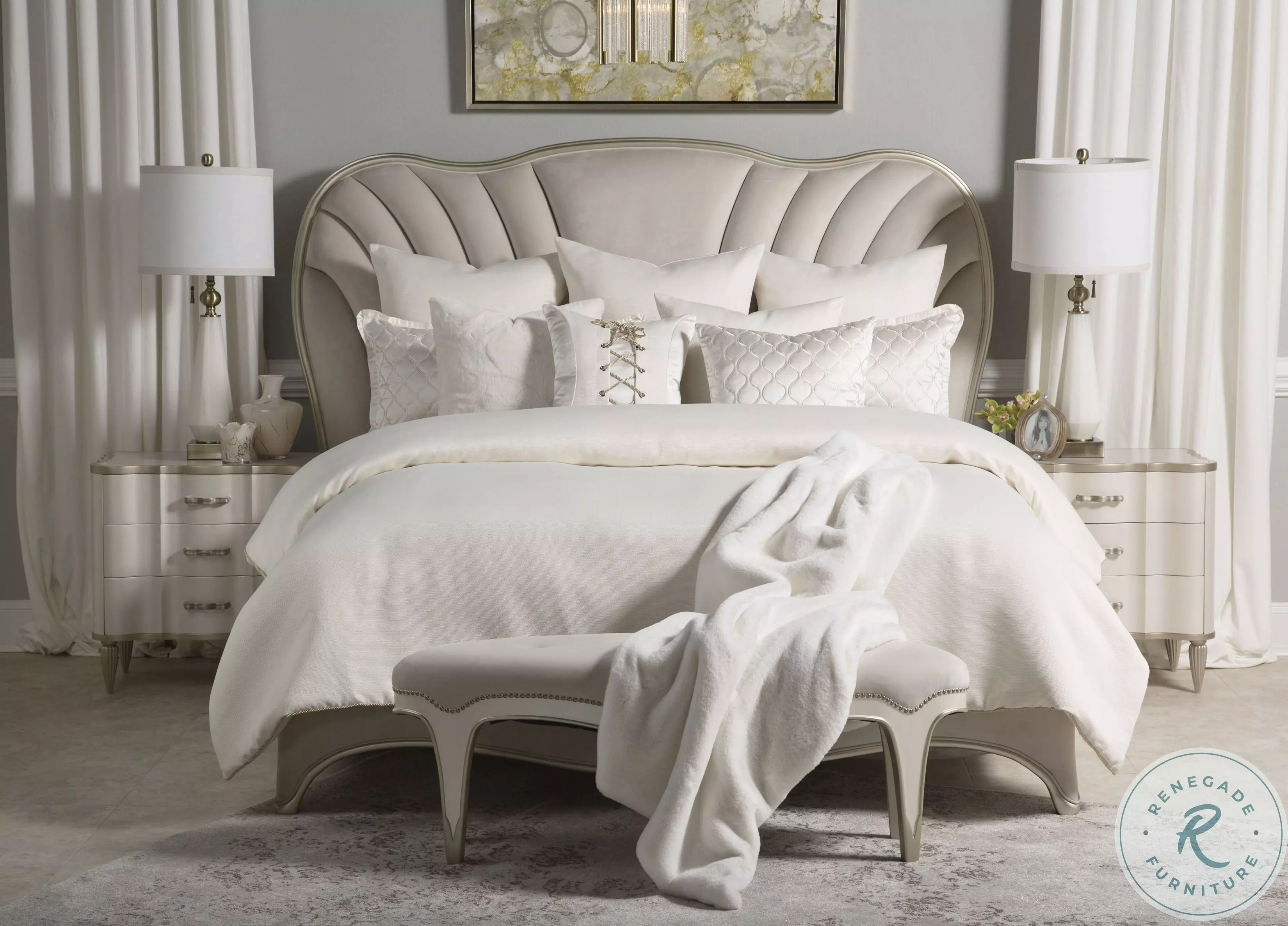 Hailey Ivory 10 Piece King Comforter Set From Home Gallery Stores ...