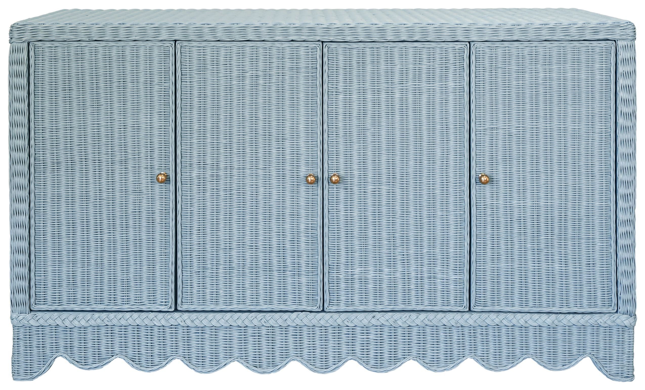Beatrice Light Blue 4 Door Buffet From World Aways | Coleman Furniture