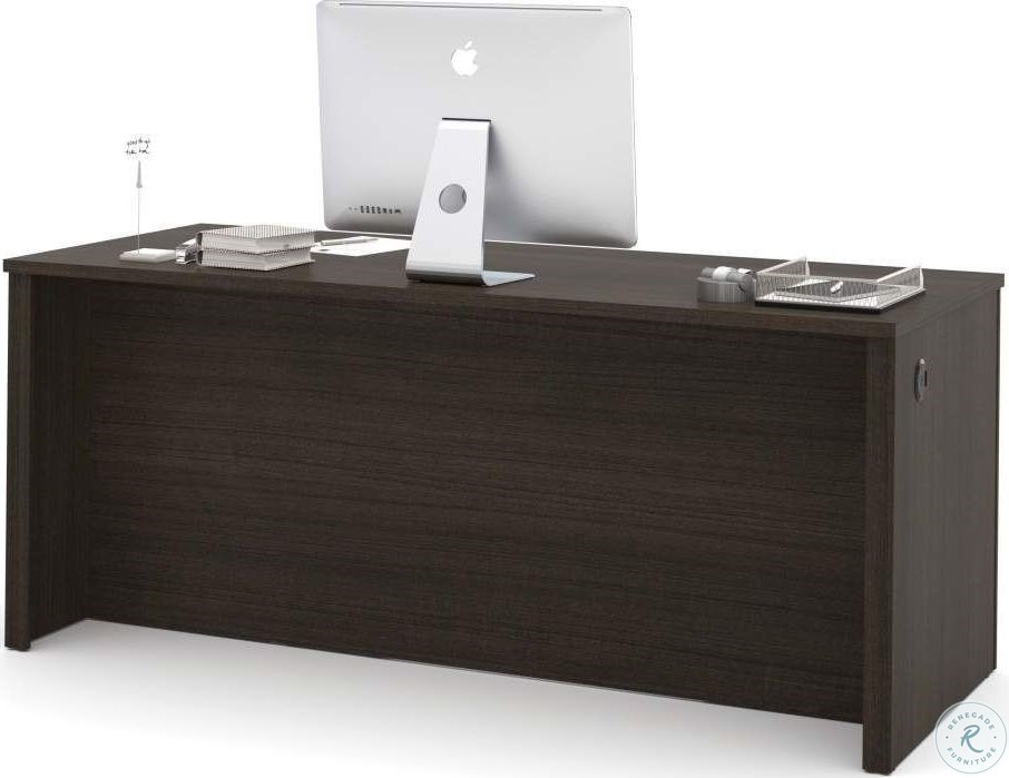 Embassy Dark Chocolate 71" Executive Desk Kit from Bestar | Coleman ...