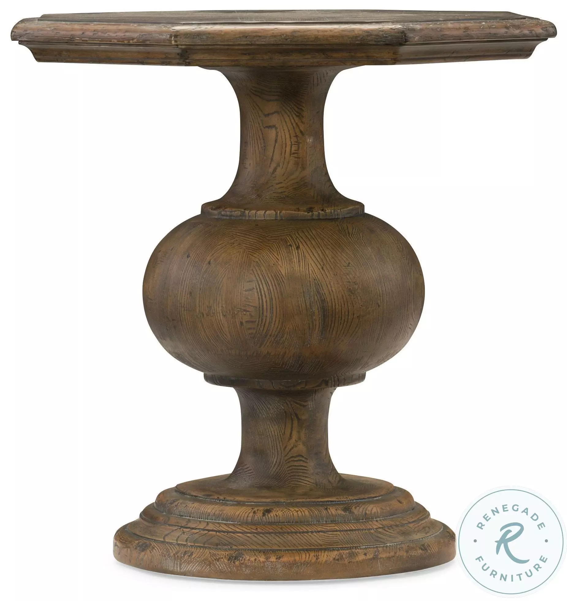 Hill Country Mason Saddle Brown and Black End Table from Hooker ...