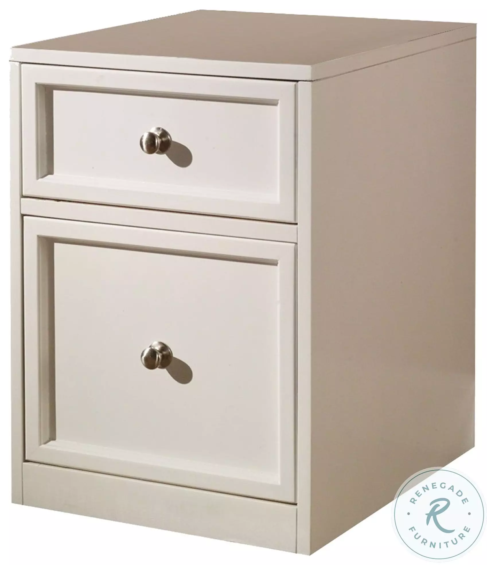 Rawlins White Rolling File From Home Gallery Stores | Home Gallery Stores