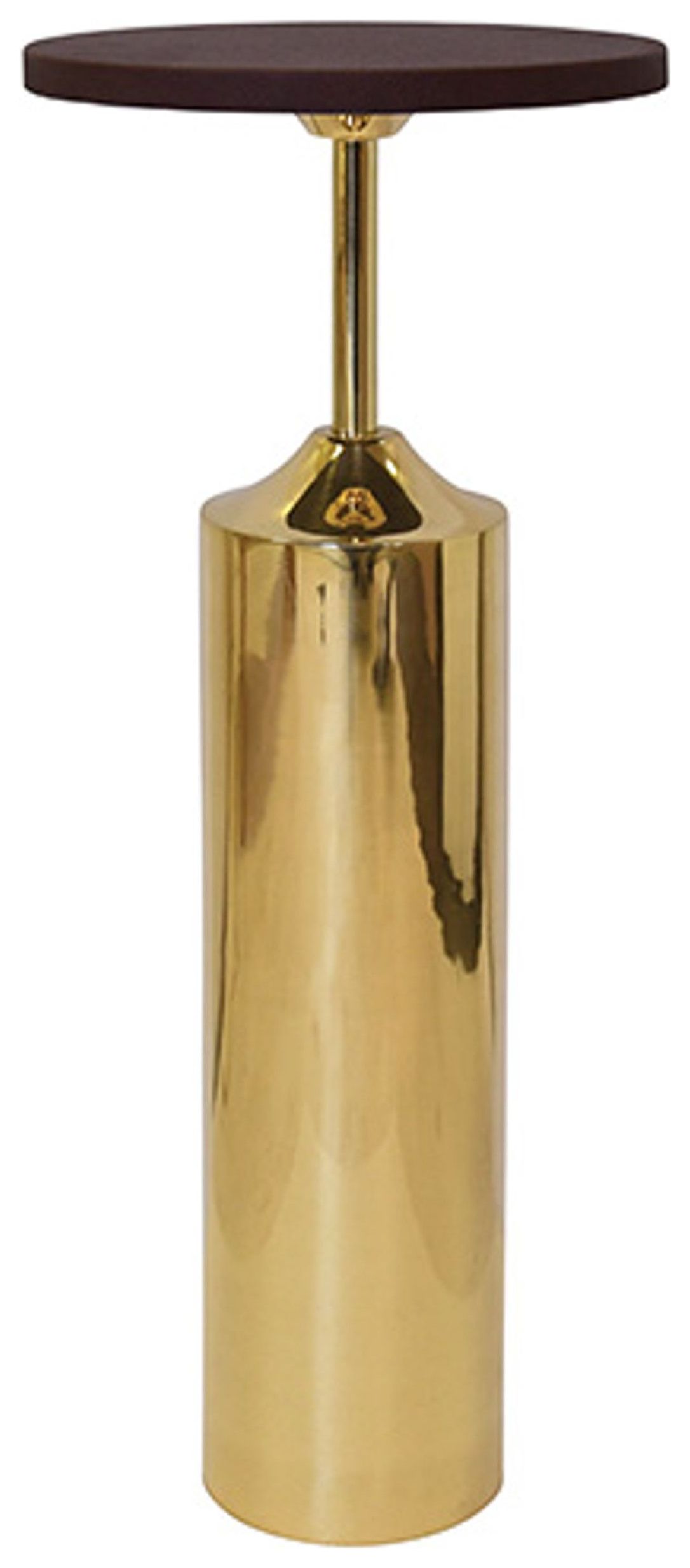 Bolton Brown and Gold Round Cigar Table from Worlds Away | Coleman ...