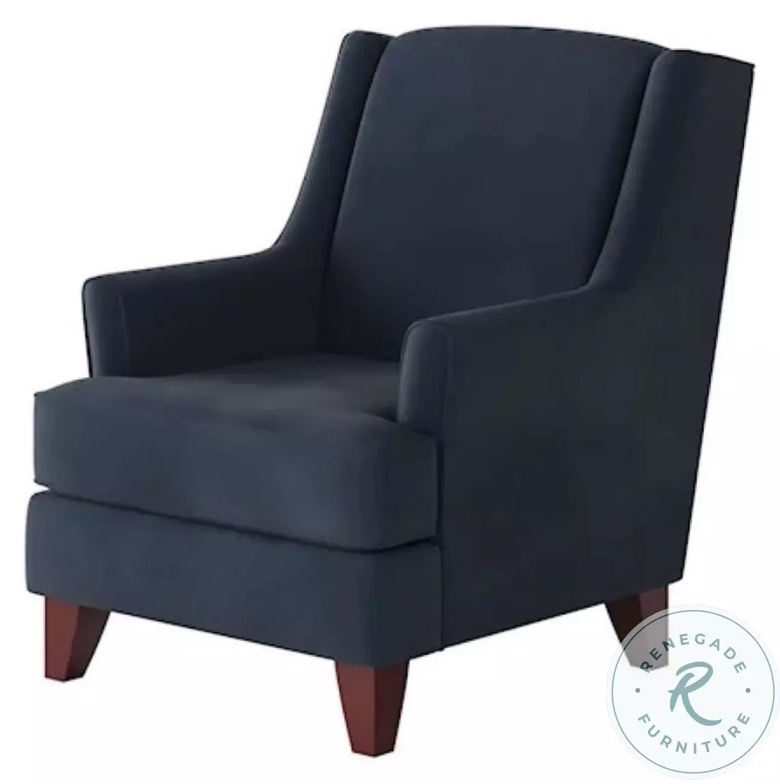 Bella Midnight Wingback Accent Chair From Southern Home Furnishings ...