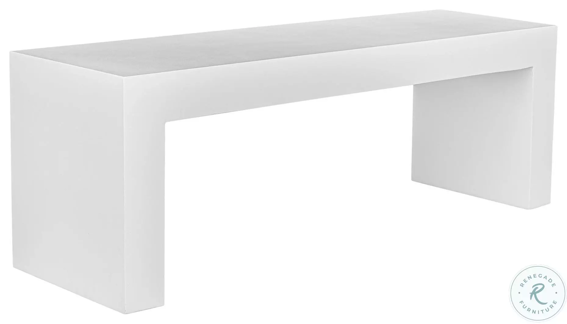 Lazarus White Outdoor Bench From Moes Home | Coleman Furniture