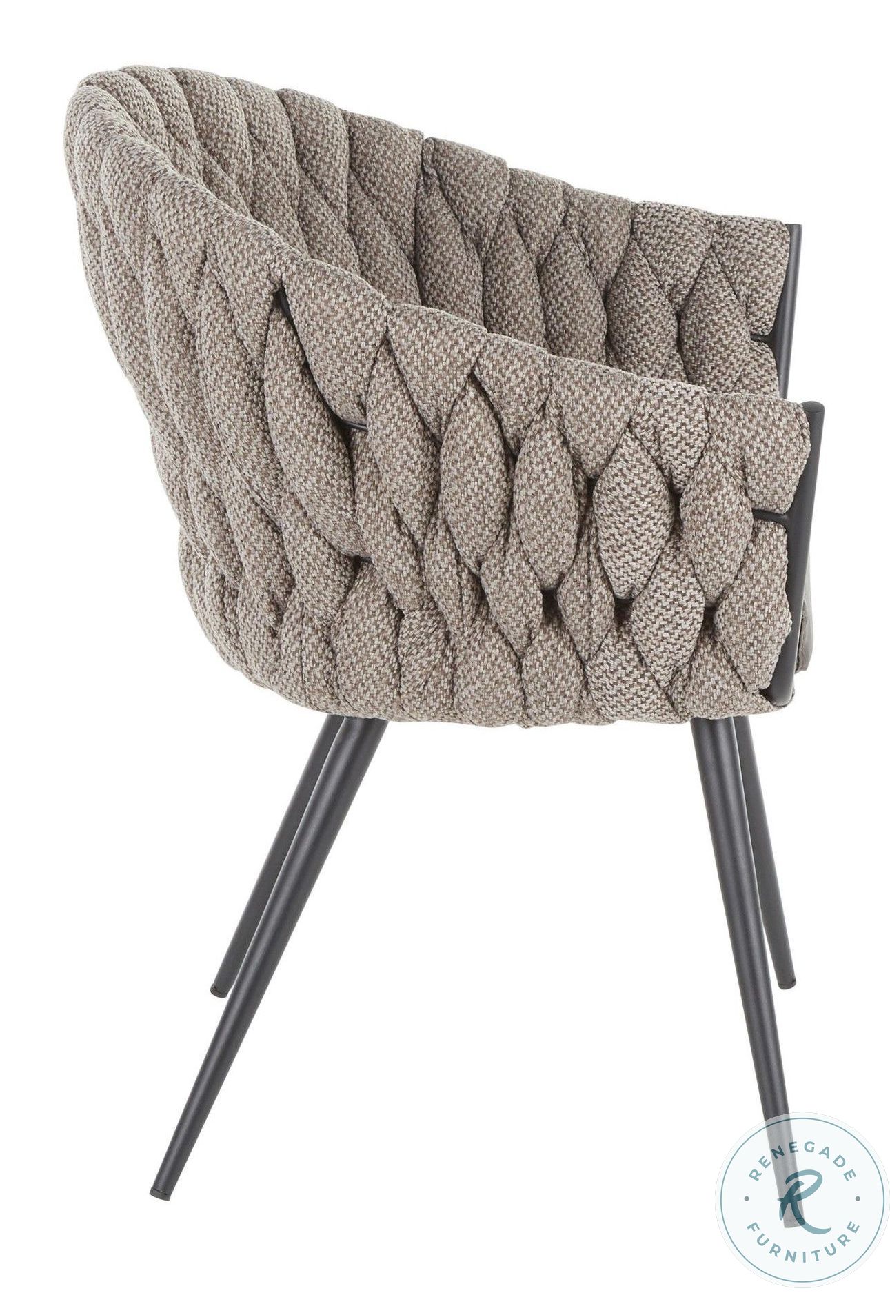 Braided Matisse Grey Chair from Lumisource | Coleman Furniture