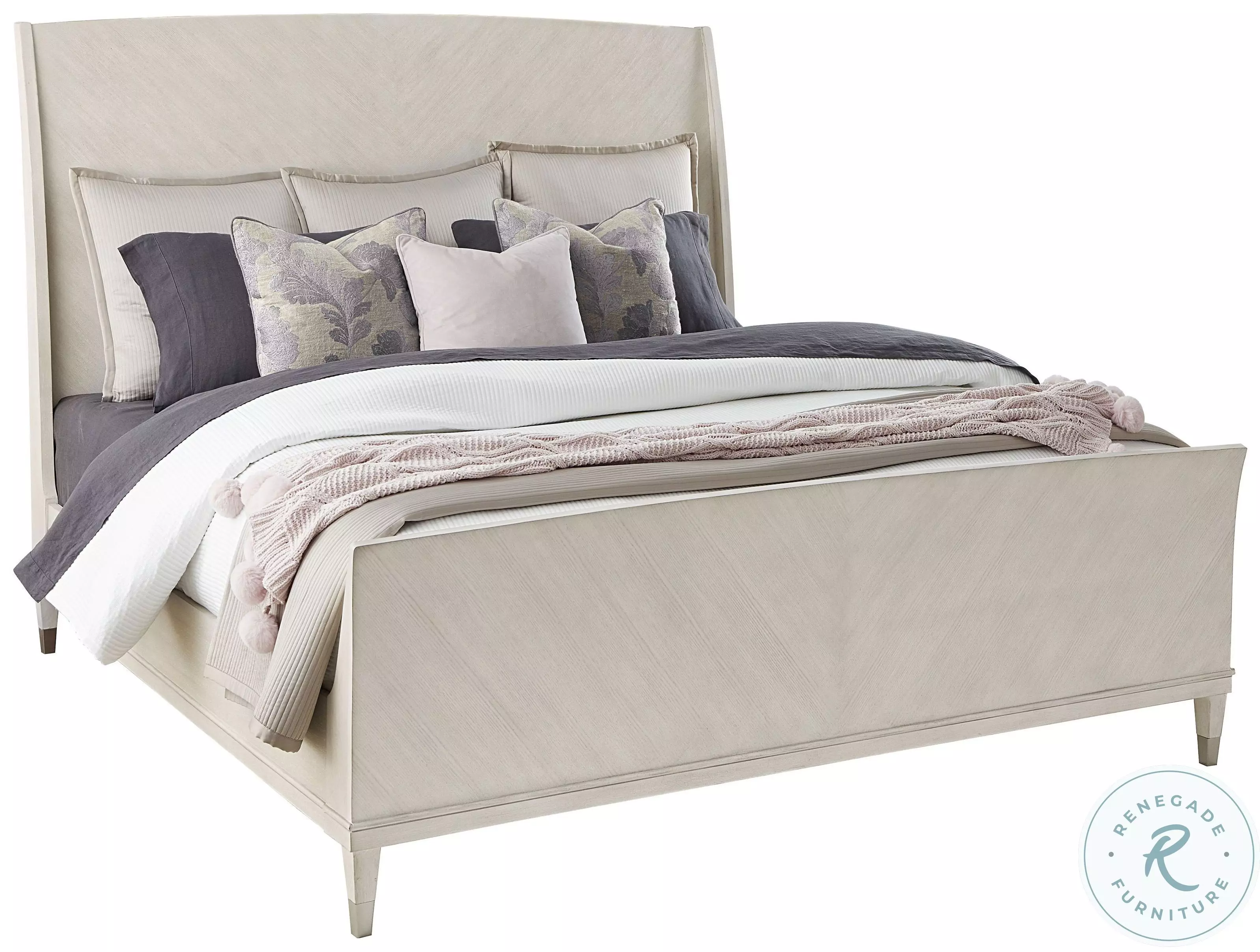 Ashby Place Reflection Gray California King Panel Bed From Pulaski ...